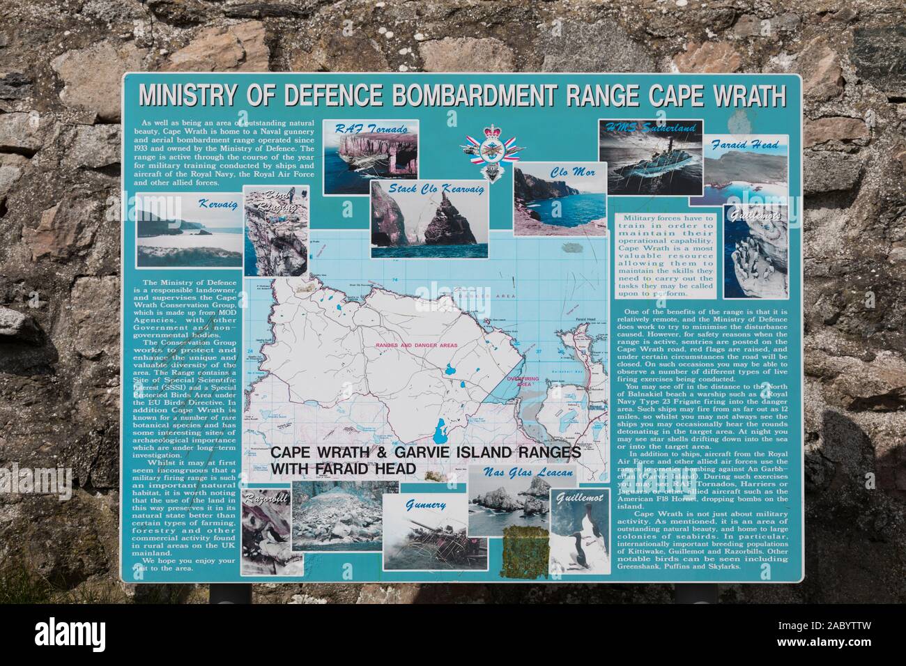 Tourist information notice describing the history and activities around ...