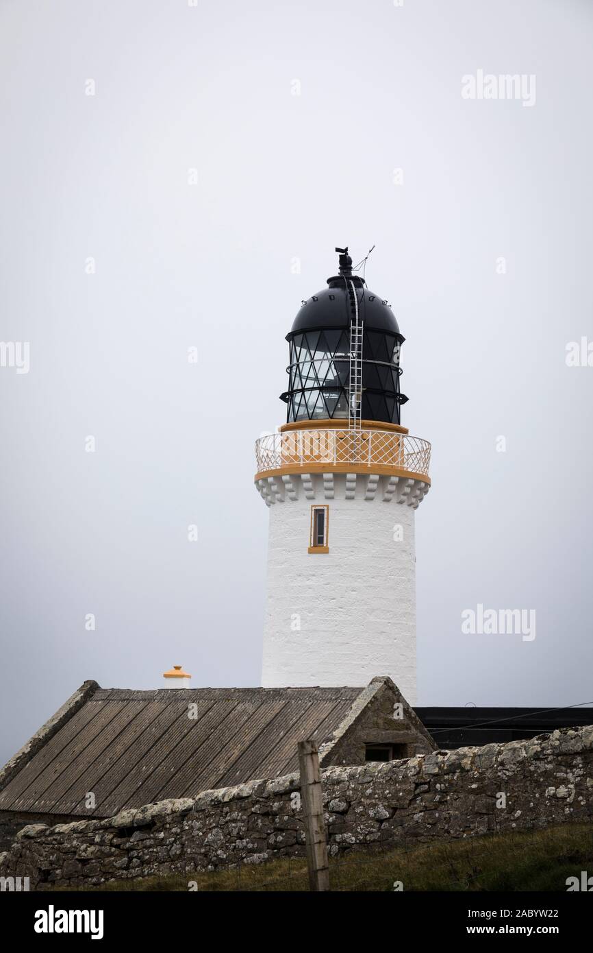 The lighthouse at Dunnet Head (the most northerly point on mainland ...