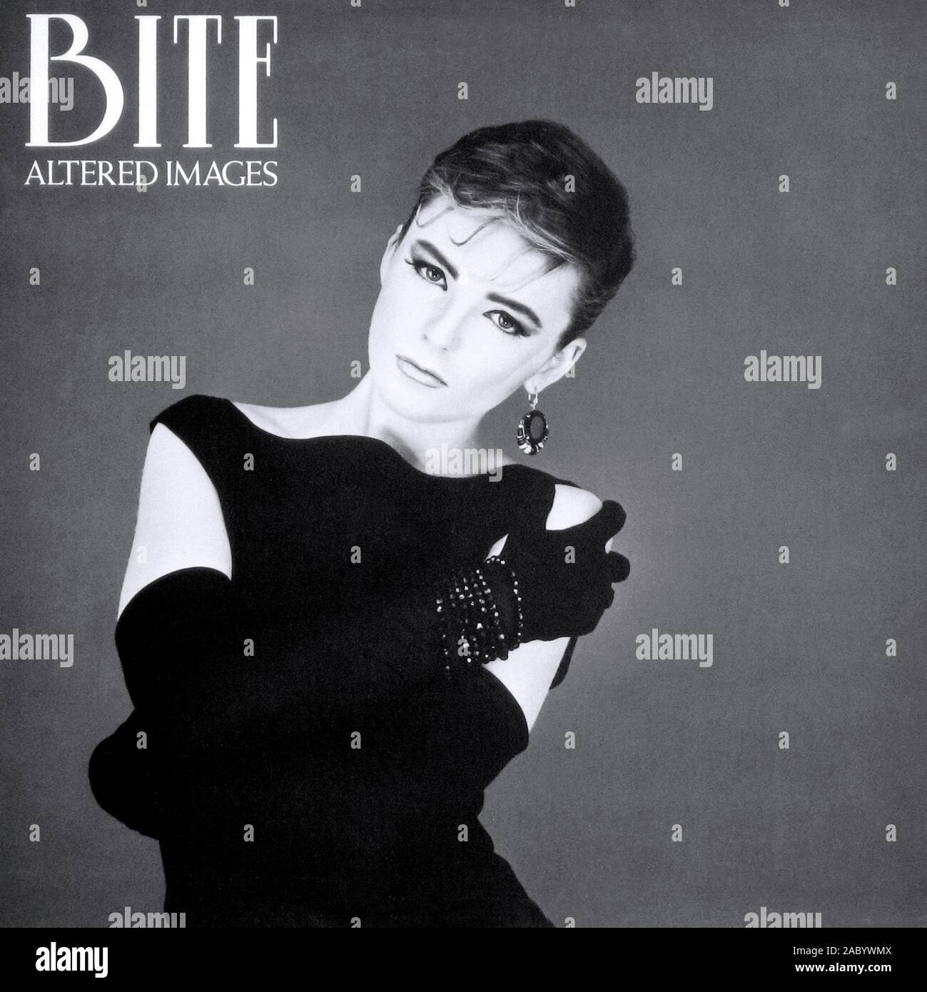 Altered Images - Bite - Vintage vinyl album cover Stock Photo - Alamy