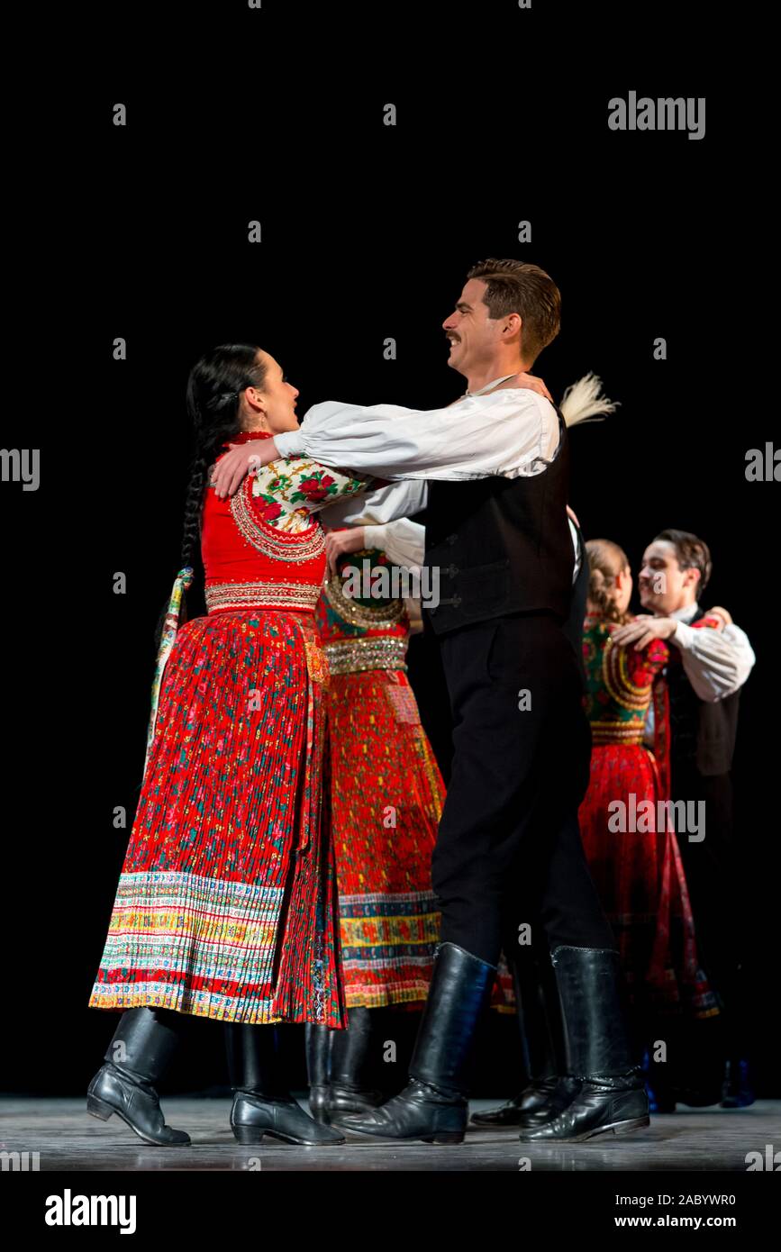 Otrebusy, Poland, November 22, 2019: Presentation of Hungarian National ...