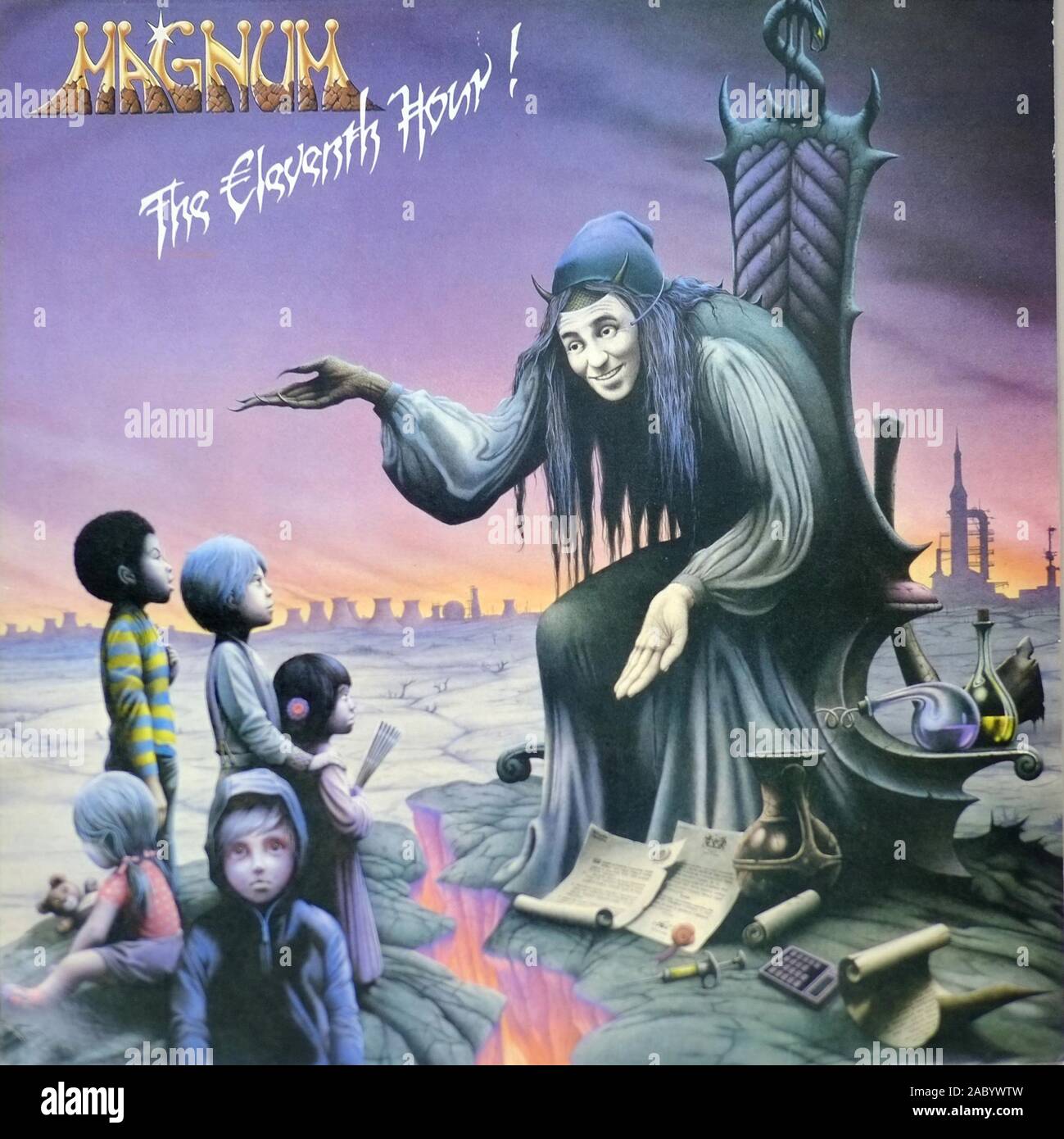 Magnum Eleventh Hour, The - Vintage vinyl album cover Stock Photo - Alamy