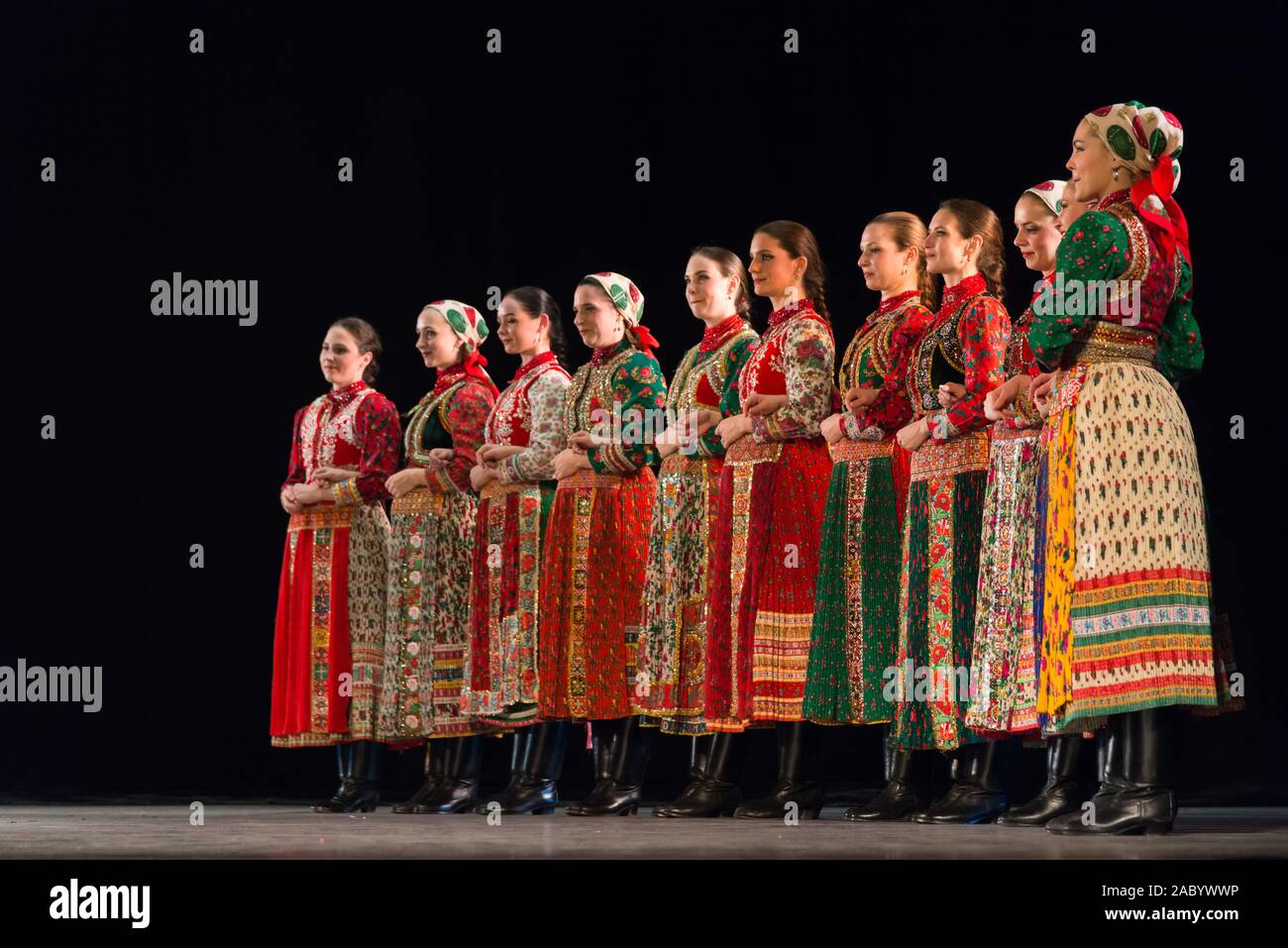 Otrebusy, Poland, November 22, 2019: Presentation of Hungarian National ...