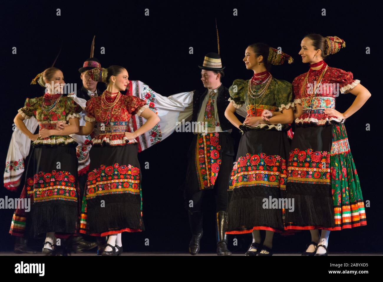 Otrebusy, Poland, November 22, 2019: Presentation of Hungarian National ...