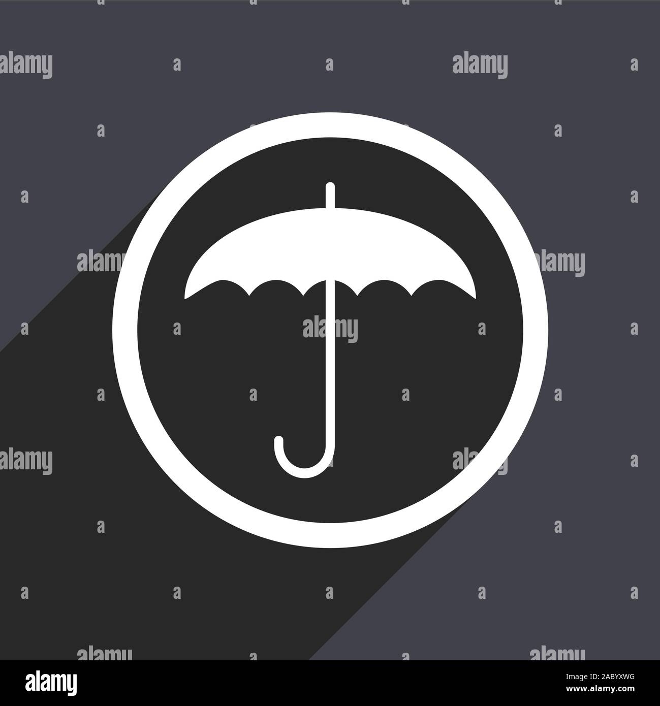 Grey umbrella Stock Vector Images - Alamy