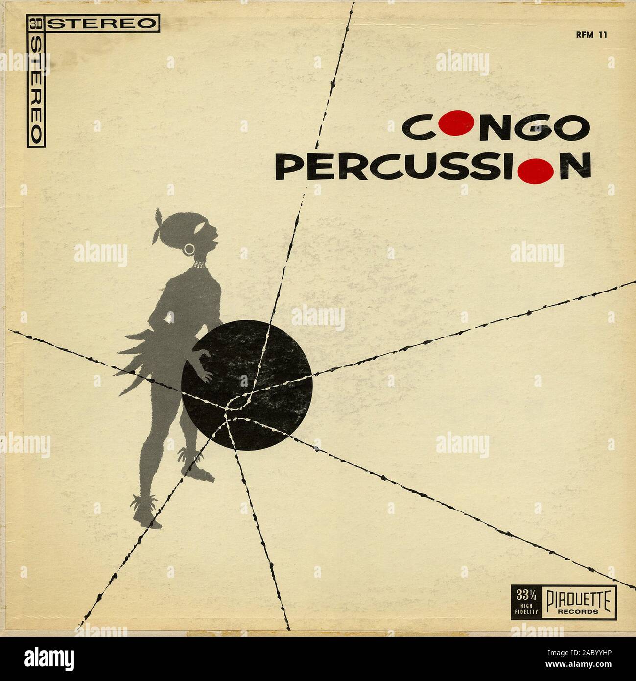 Congo Percussion - Vintage vinyl album cover Stock Photo - Alamy
