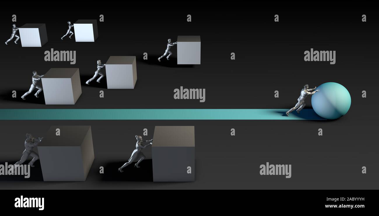 Employee Standing Out as an Exceptional Worker in a Company Stock Photo ...