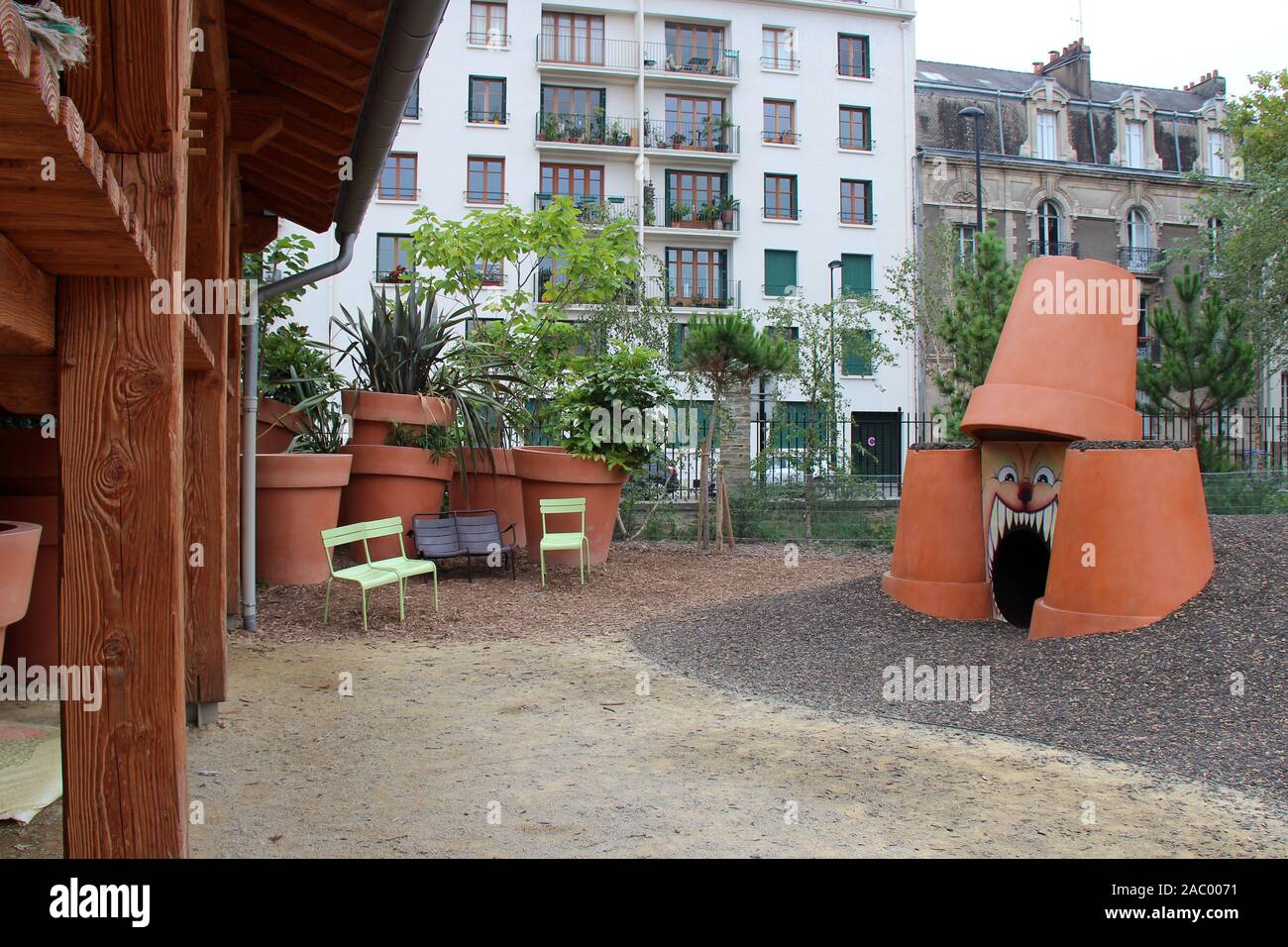 playground in nantes (france Stock Photo - Alamy