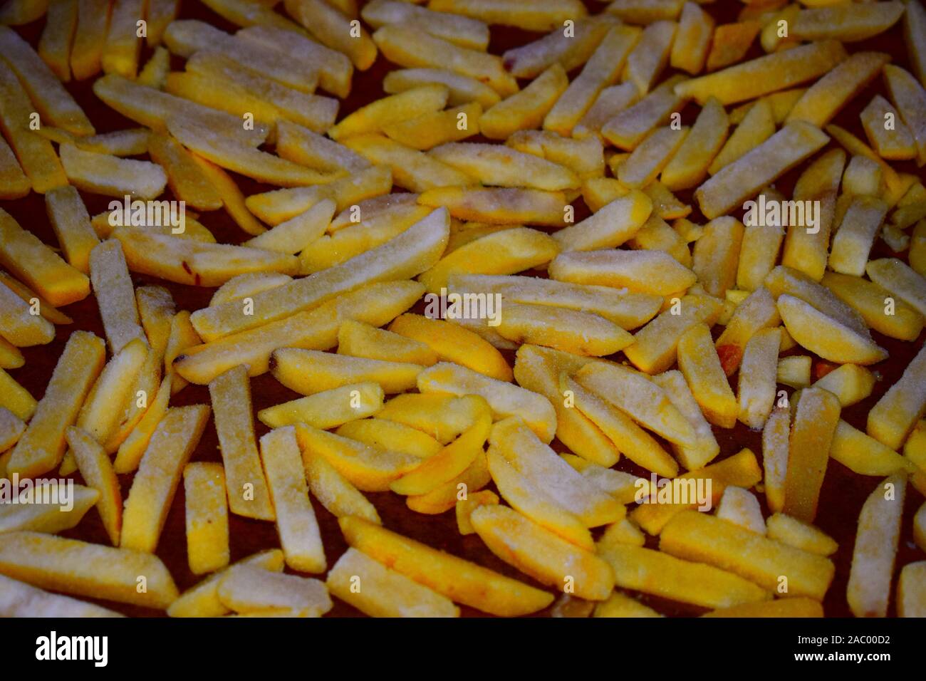 frozen French fries Stock Photo - Alamy