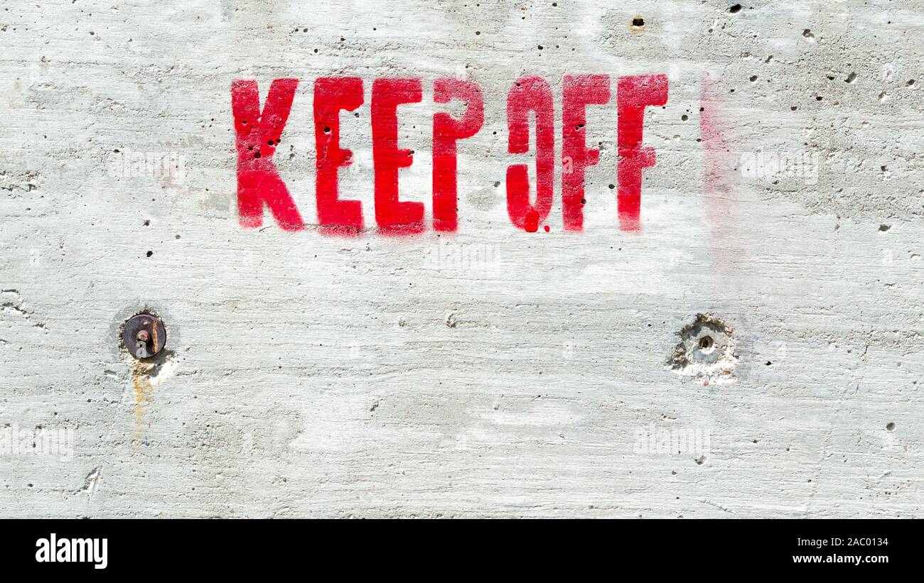 Concrete stenciled letters hi-res stock photography and images - Alamy