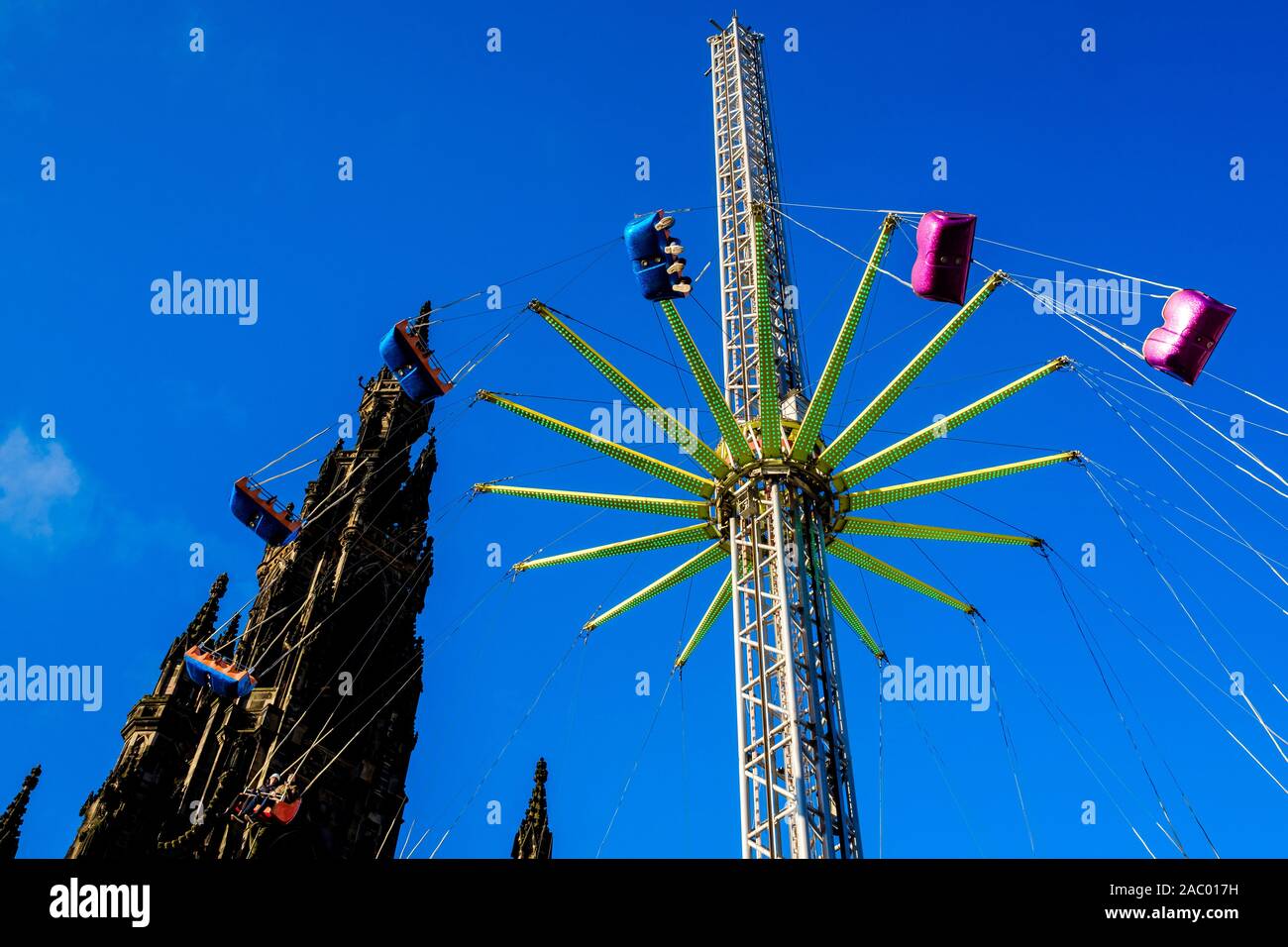 Edinburgh's Christmas 2019: The Star Flyer thrill ride in Princes ...