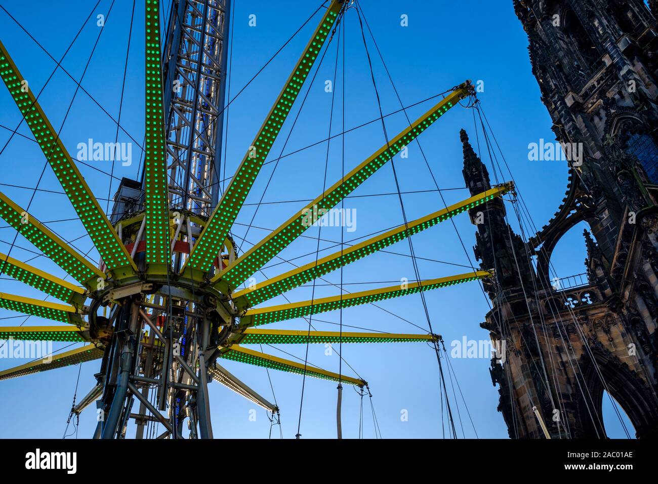 Edinburgh's Christmas 2019: The Star Flyer thrill ride in Princes ...