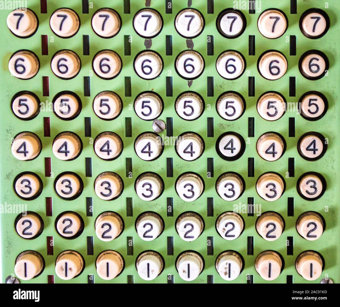 background wallpaper - close up of rows of number keys on a vintage ...