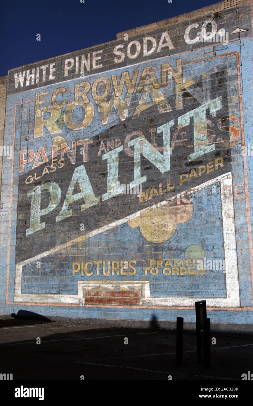 painted billboard small town USA Stock Photo - Alamy