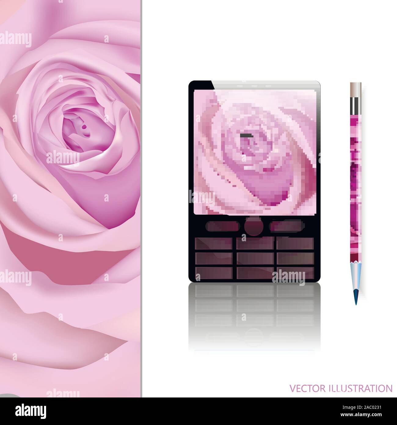 Background design with display project. Bright backdrop for tablet ...