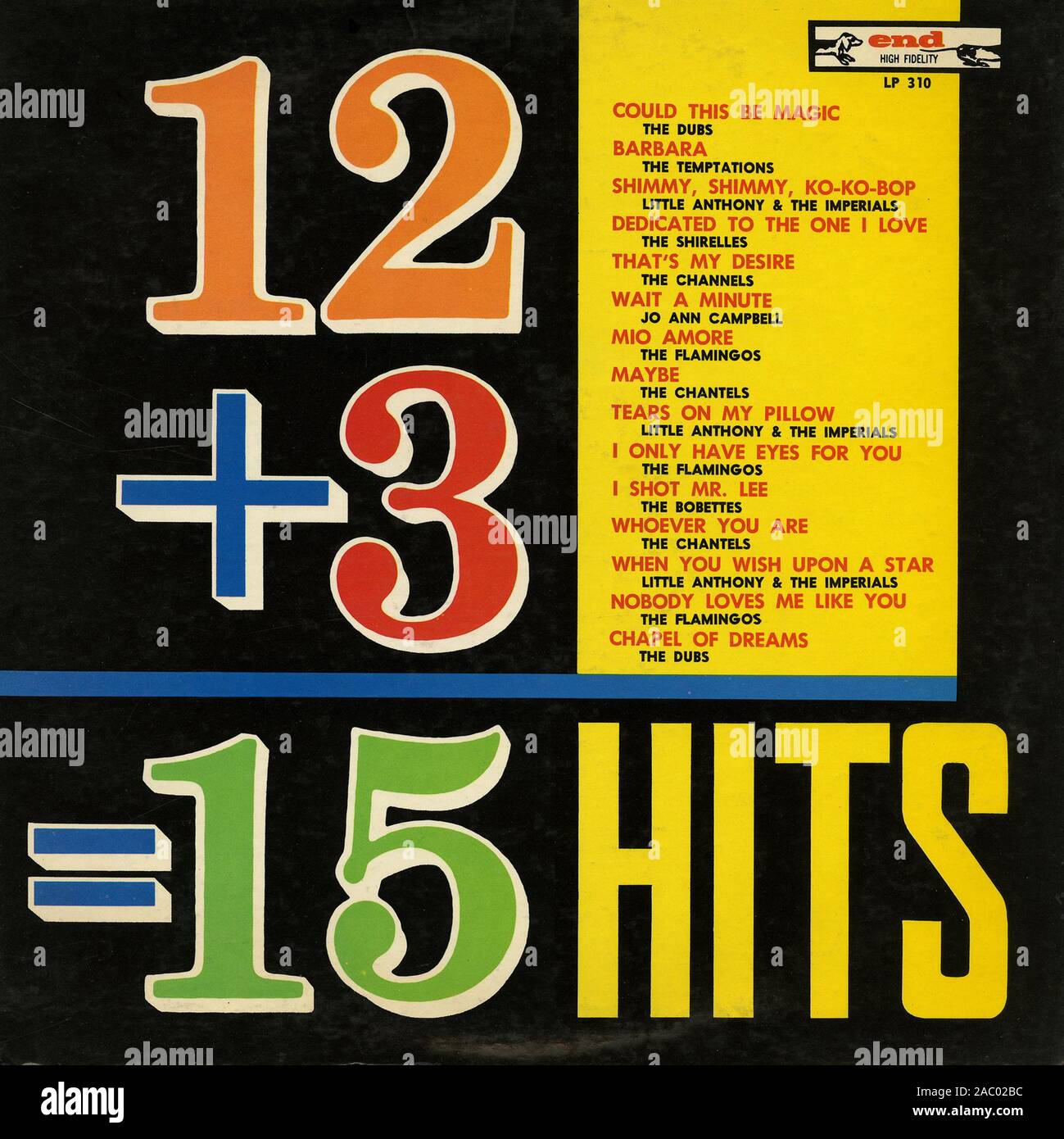 12+3 15 Hits - Vintage vinyl album cover Stock Photo - Alamy