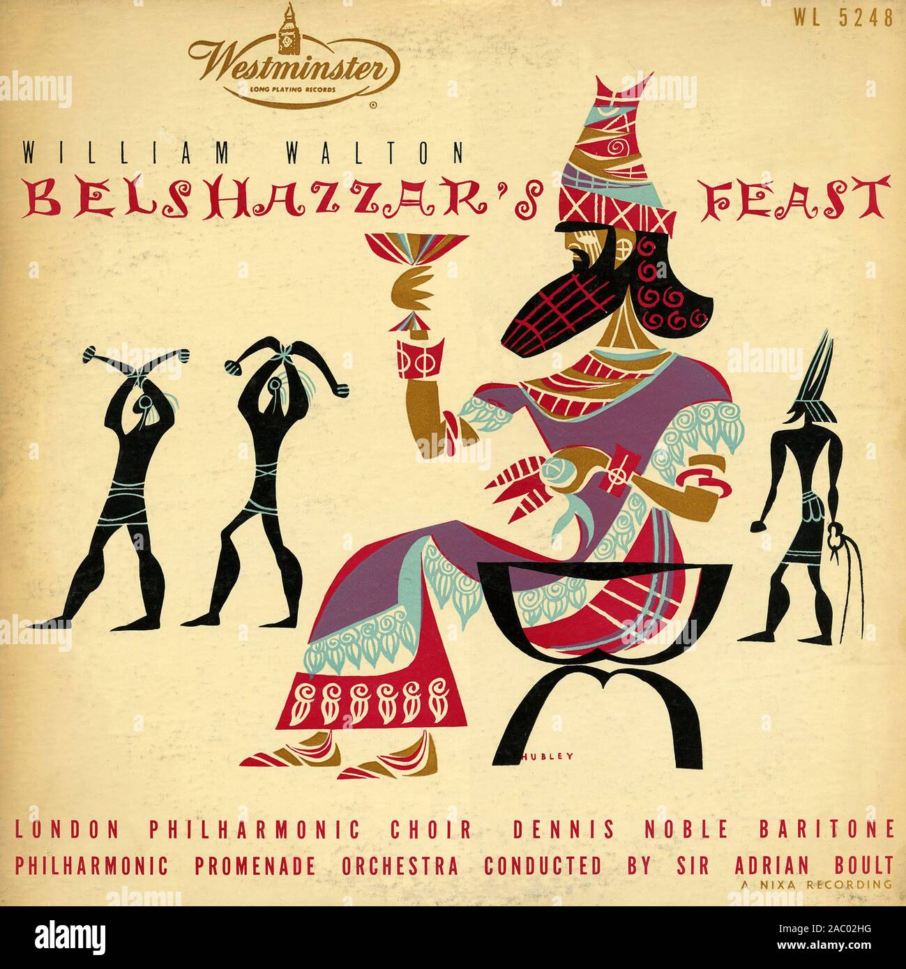 Belshazzar's Feast - Vintage vinyl album cover Stock Photo - Alamy