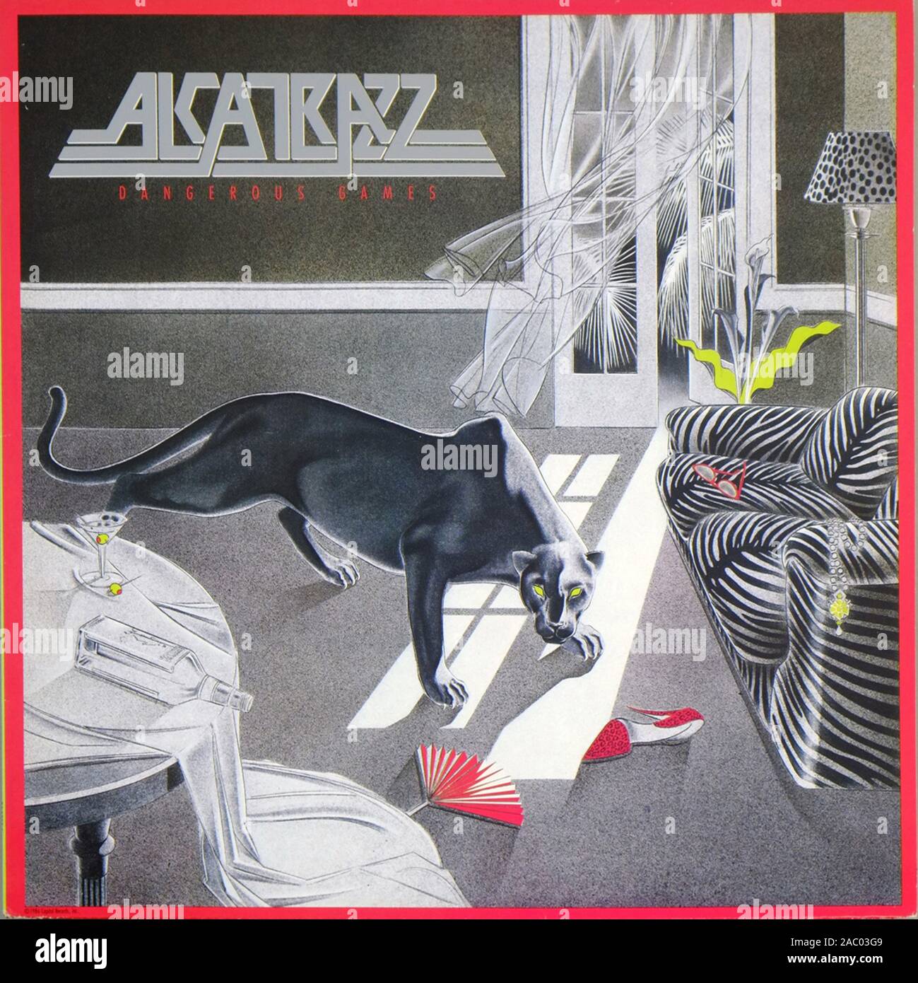 Alcatrazz Dangerous Games - Vintage vinyl album cover Stock Photo - Alamy