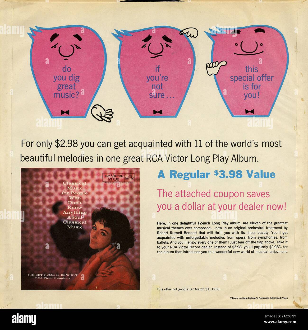 do you dig great music - Vintage vinyl album cover Stock Photo - Alamy