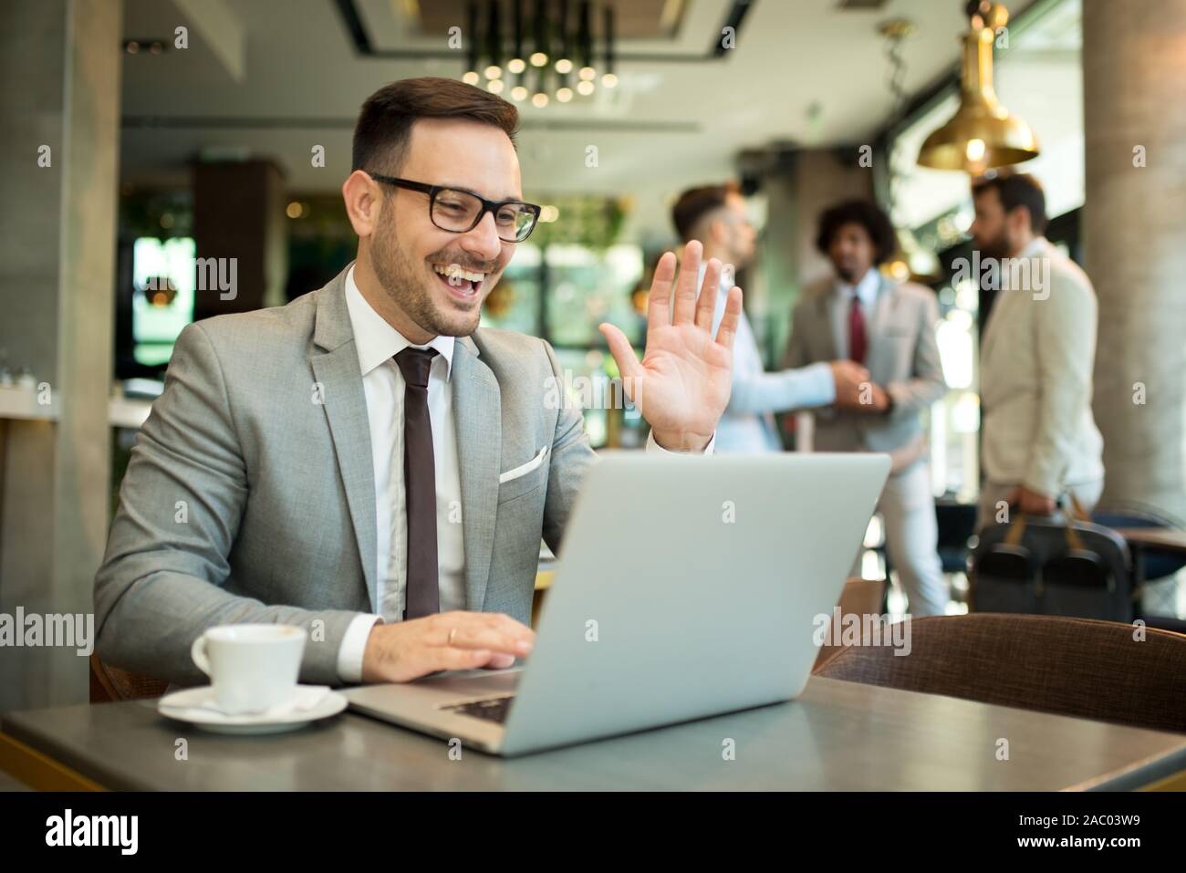 Talk to client hi-res stock photography and images - Alamy