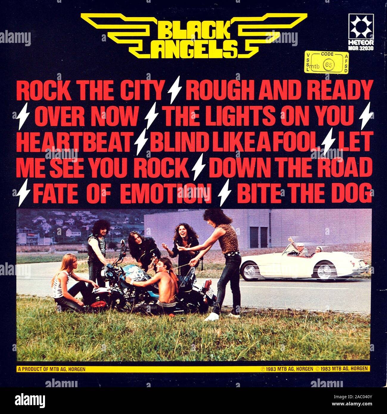 Black Angels Kickdown - Vintage vinyl album cover Stock Photo - Alamy