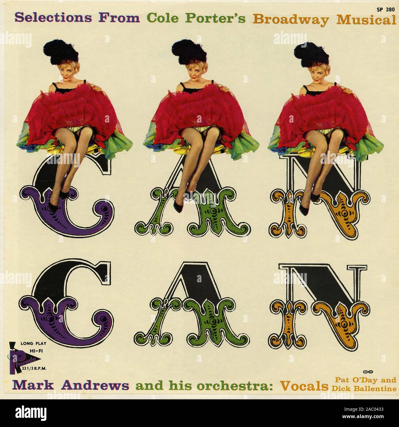 Can Can - Vintage vinyl album cover Stock Photo - Alamy