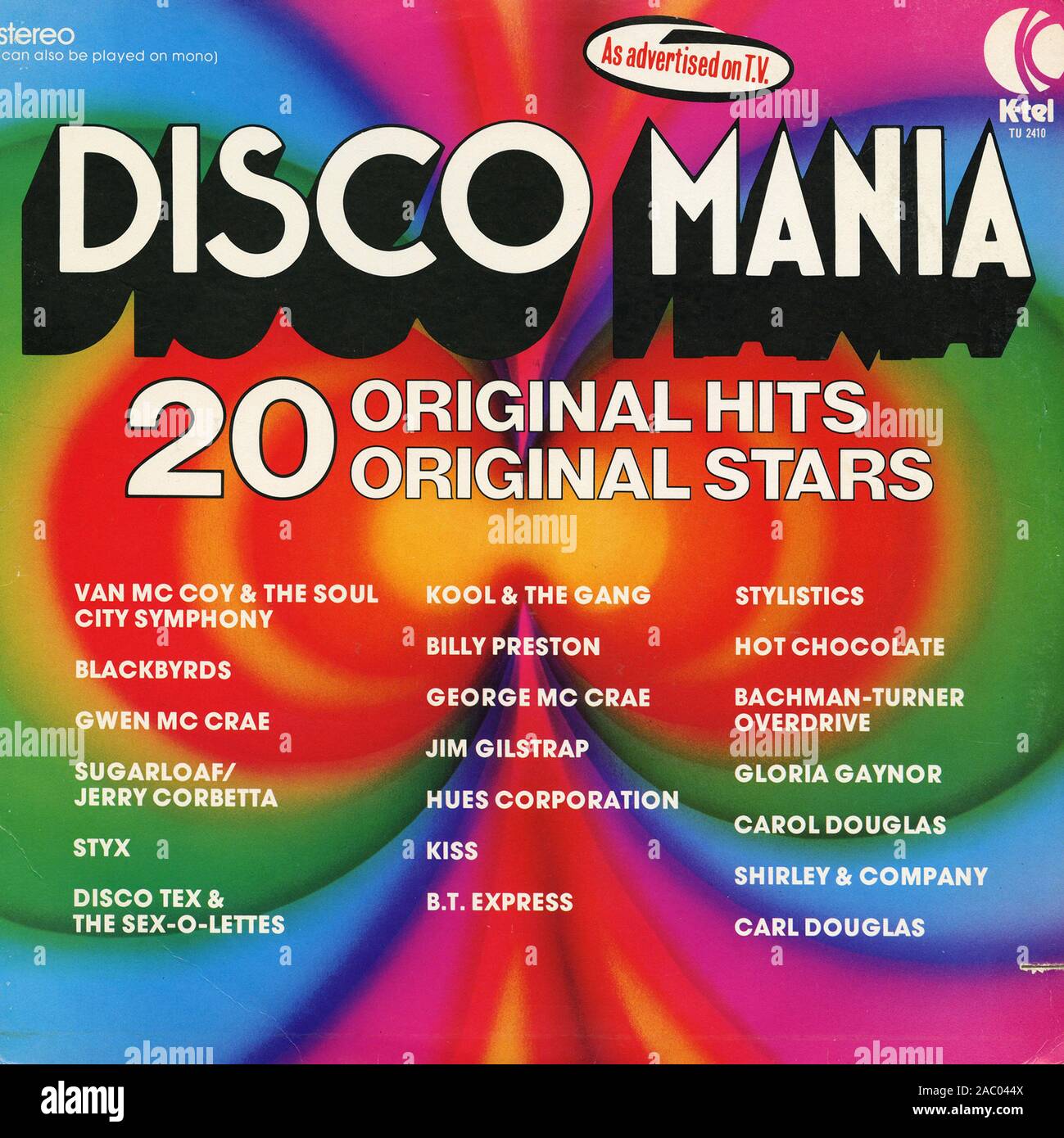 Disco Mania - Vintage vinyl album cover Stock Photo - Alamy