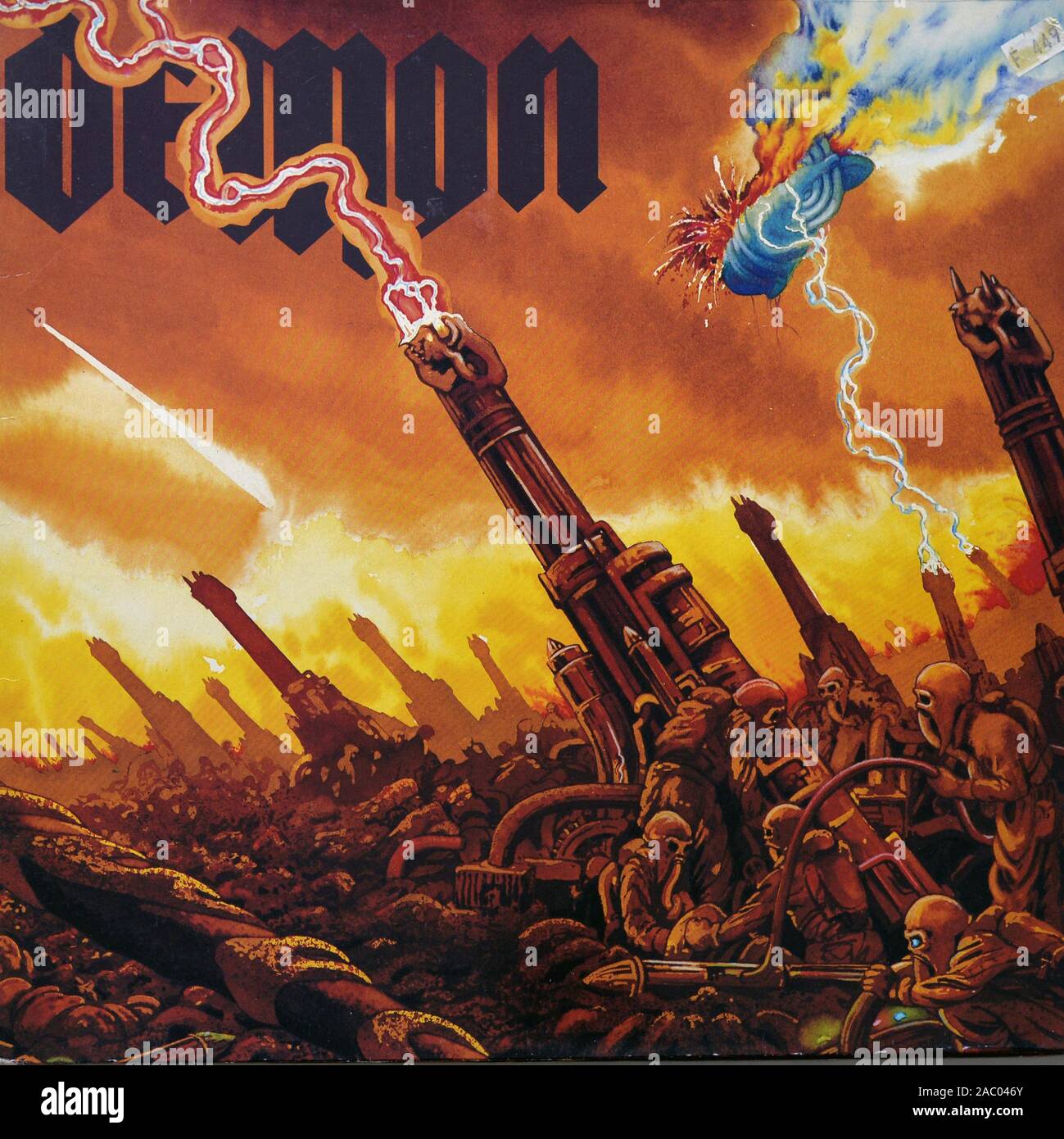 DEMON - Taking the World by Storm - - Vintage vinyl album cover Stock ...