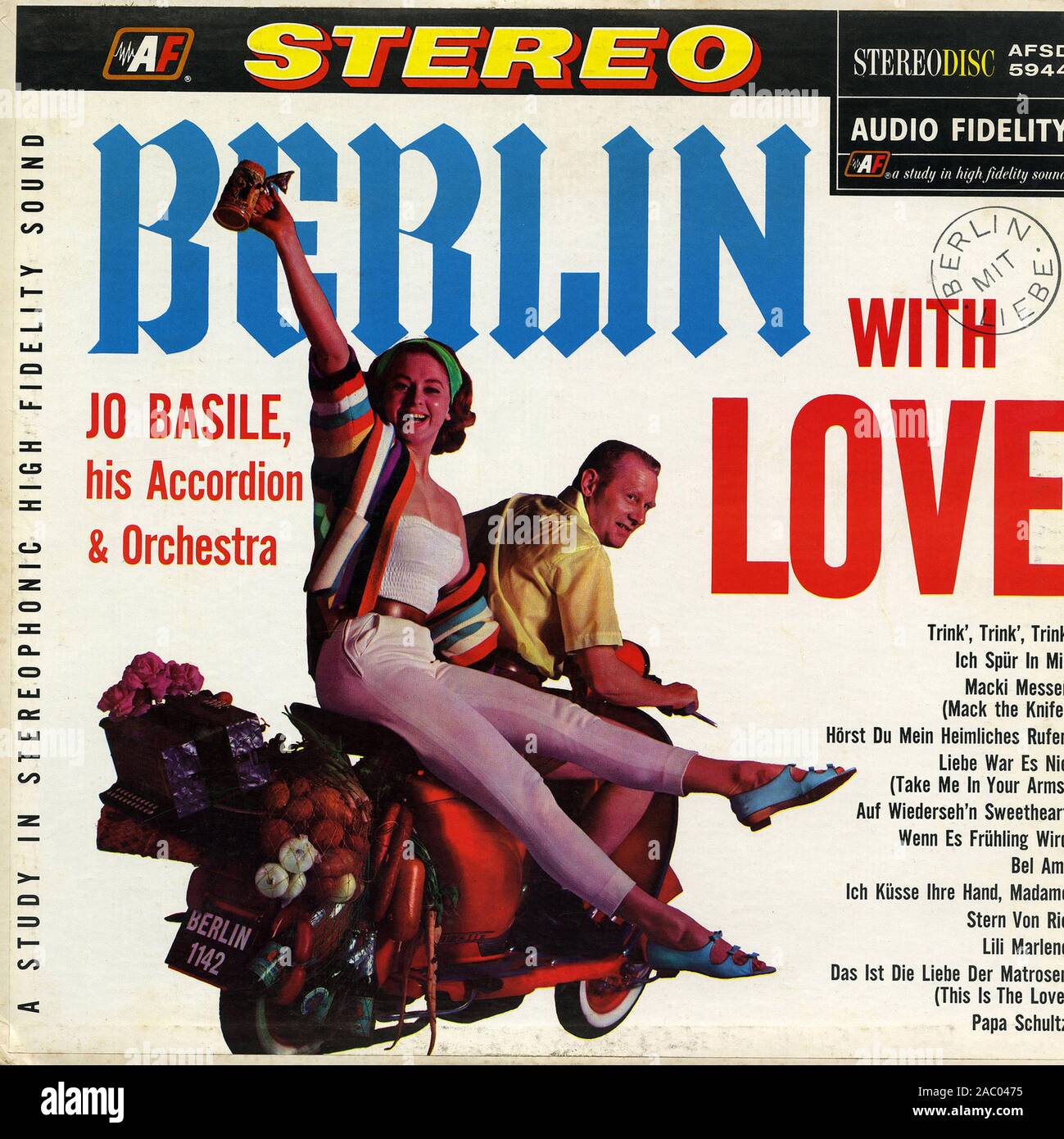 Berlin With Love - Vintage vinyl album cover Stock Photo - Alamy