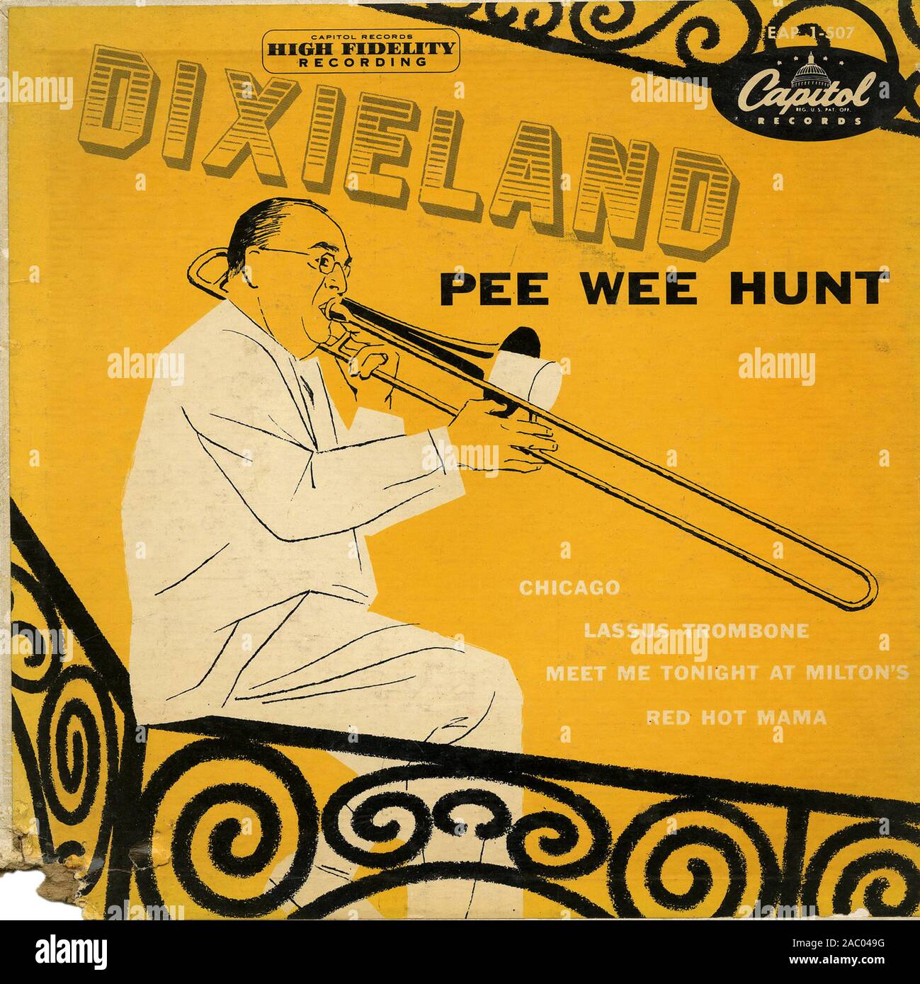 Dixieland - Vintage vinyl album cover Stock Photo - Alamy