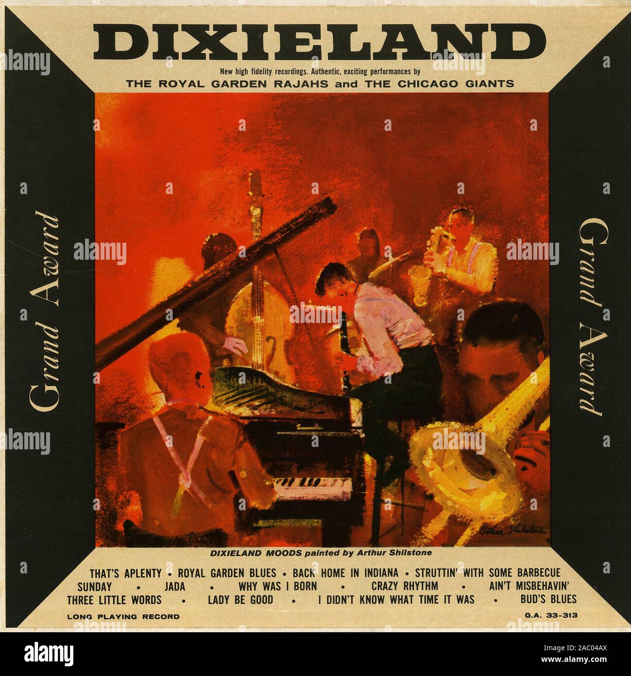 Dixieland - Vintage vinyl album cover Stock Photo - Alamy