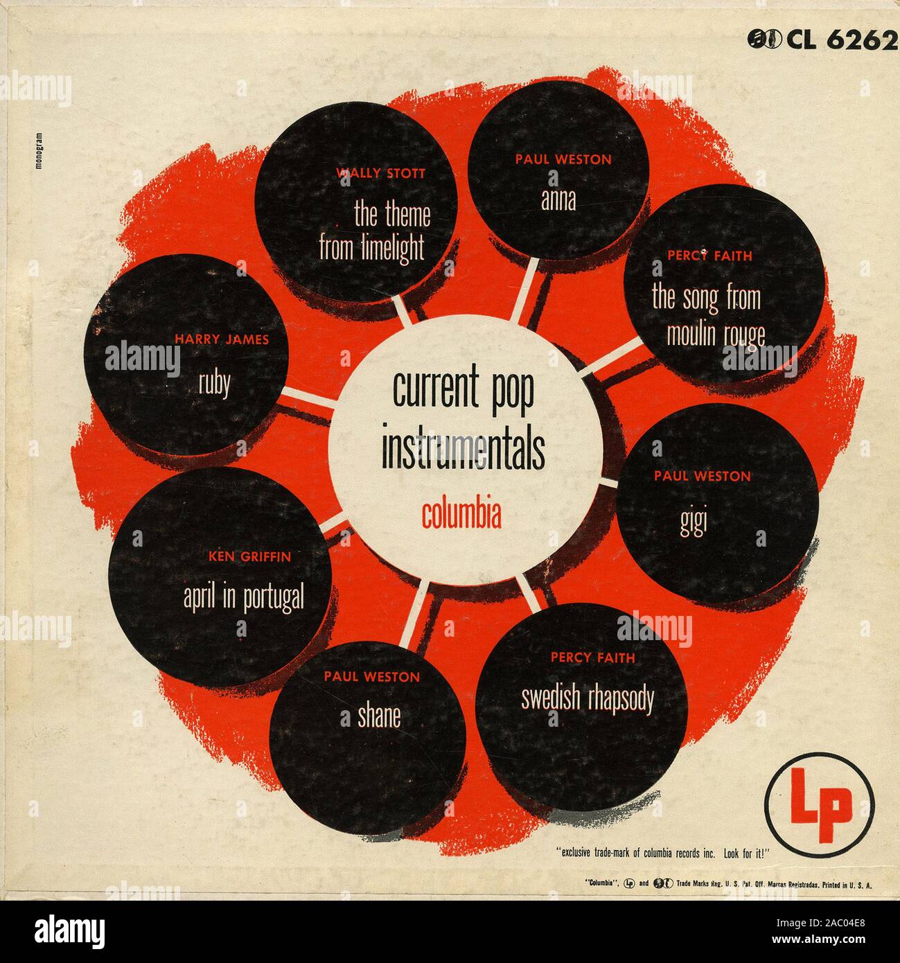 Current Pop Instrumentals - Vintage vinyl album cover Stock Photo - Alamy