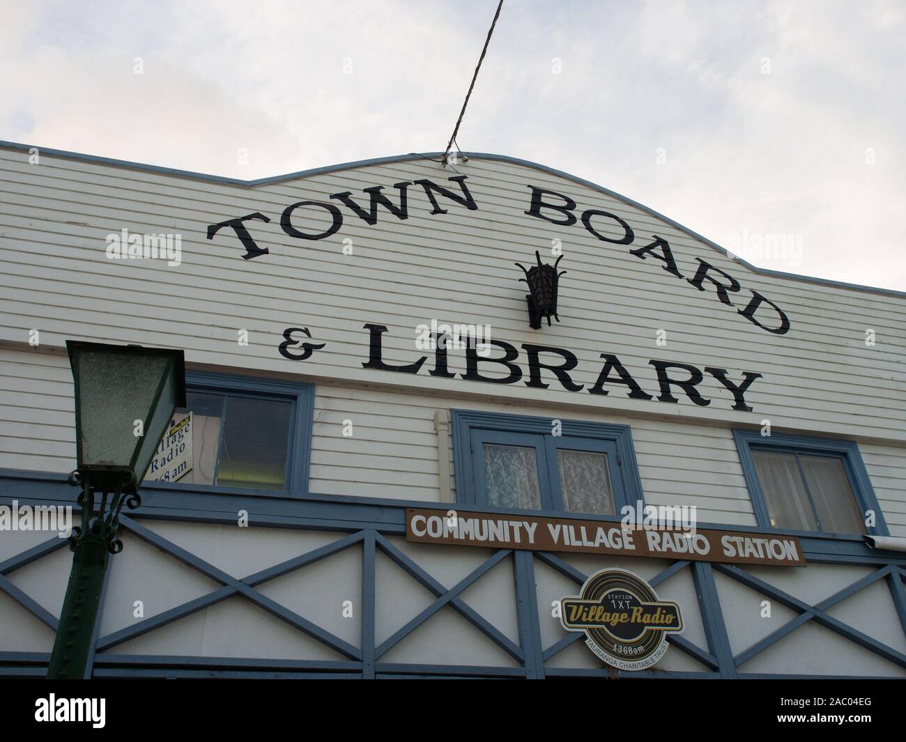 Twon Board & Library Building At The Historic Village In Tauranga Stock ...