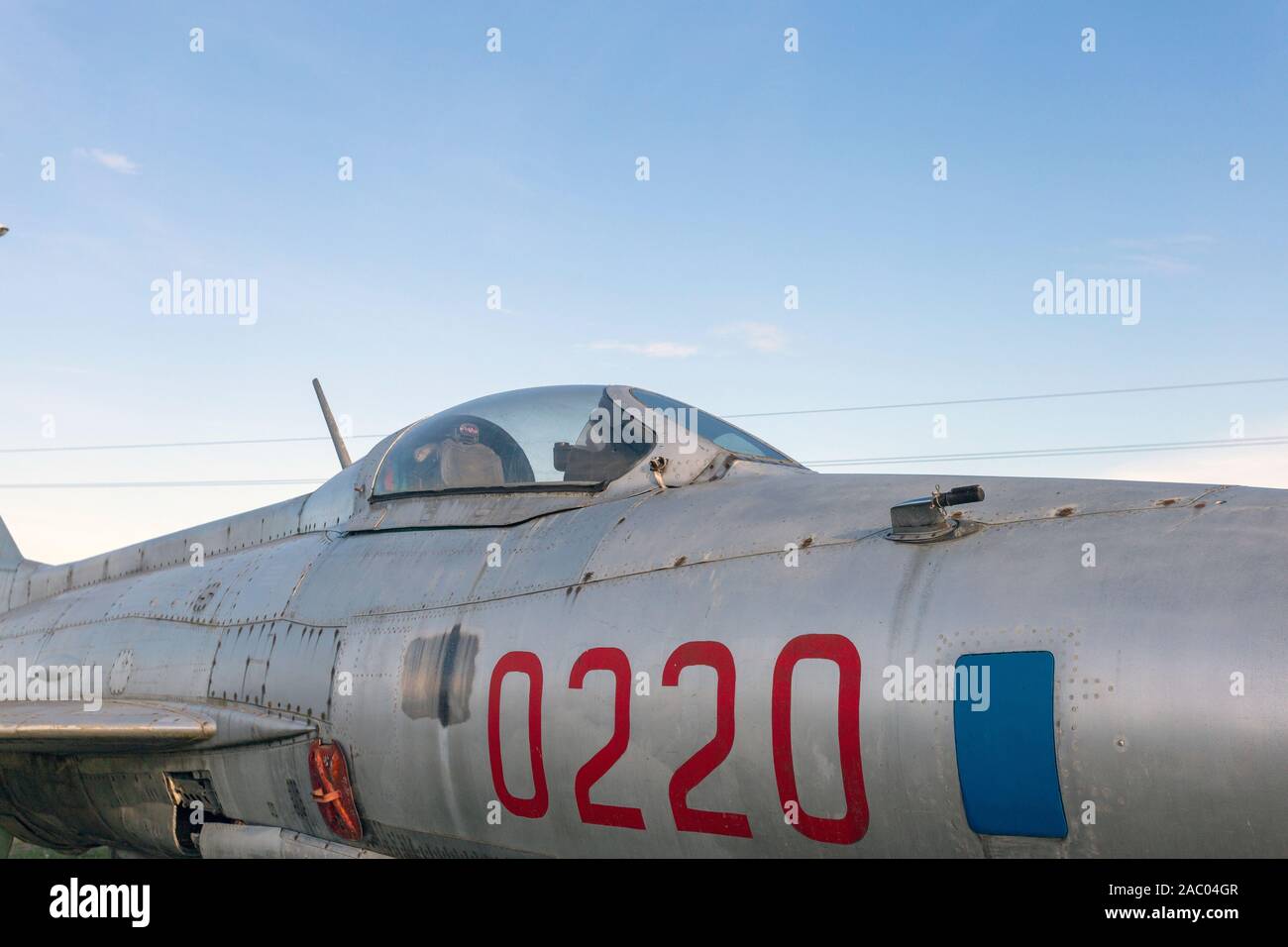 Old russian fighter jet in a military museum in Hungary Stock Photo - Alamy