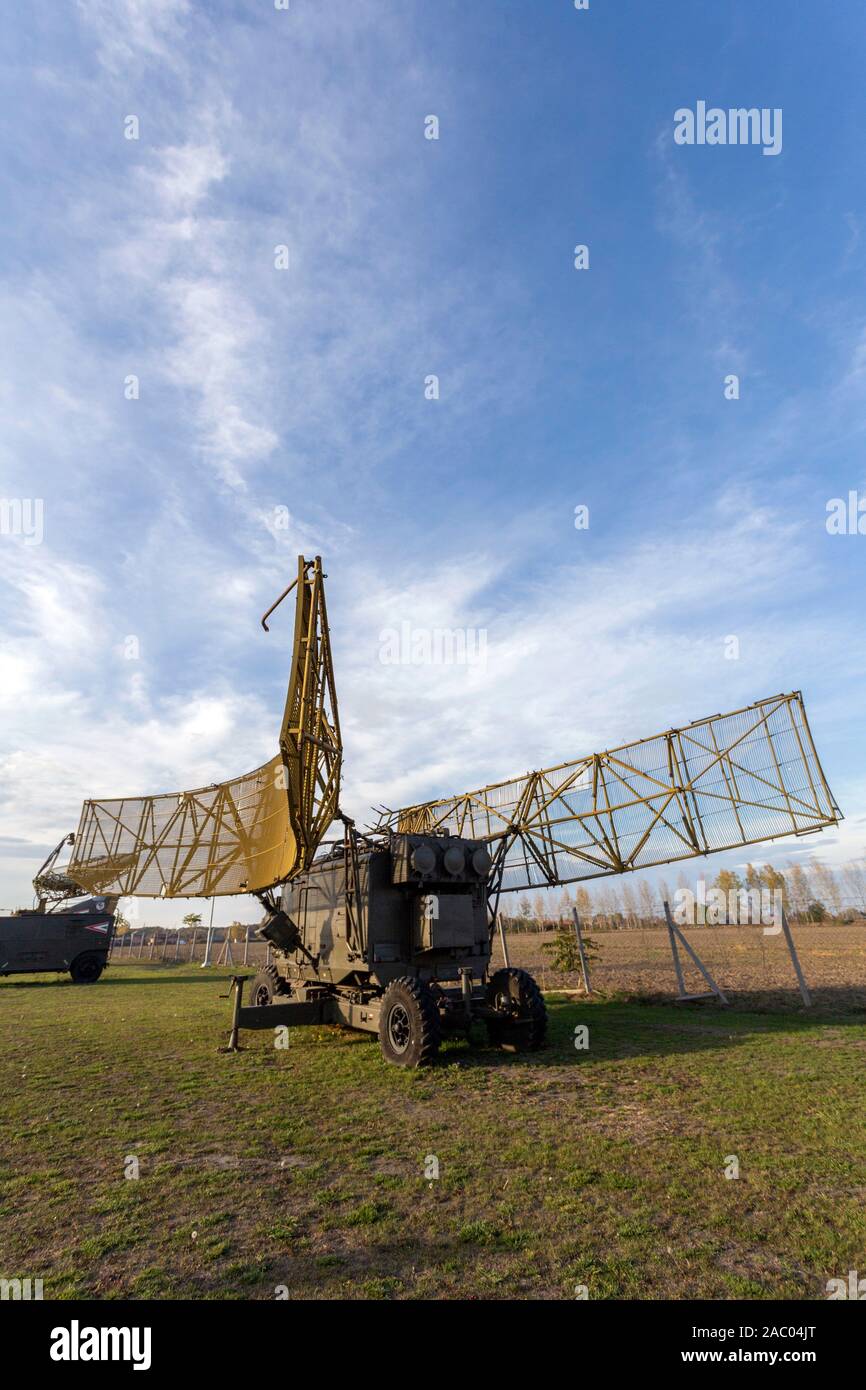 Old russian air defence radar in a military museum Stock Photo - Alamy