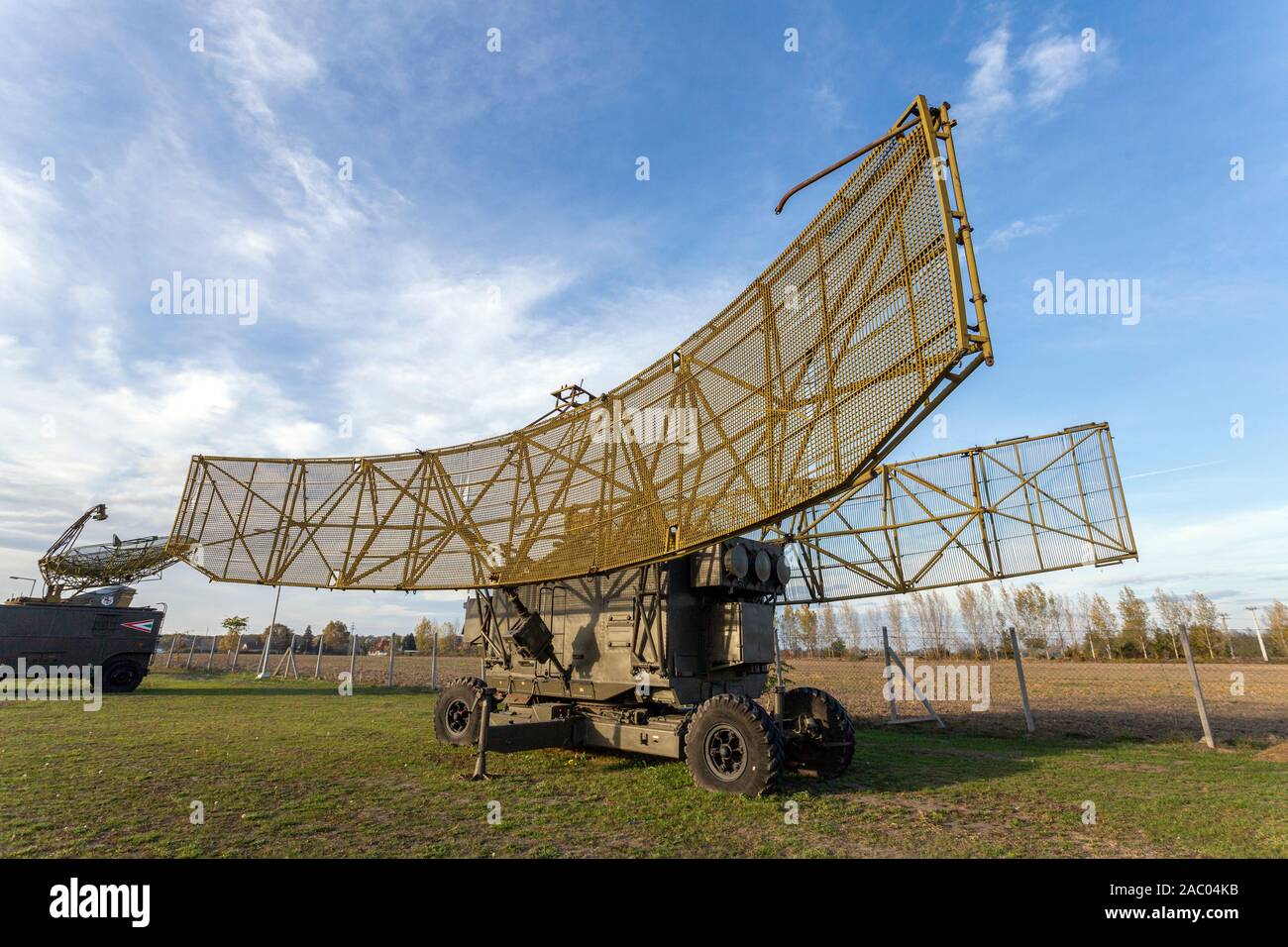 Old russian air defence radar in a military museum Stock Photo - Alamy