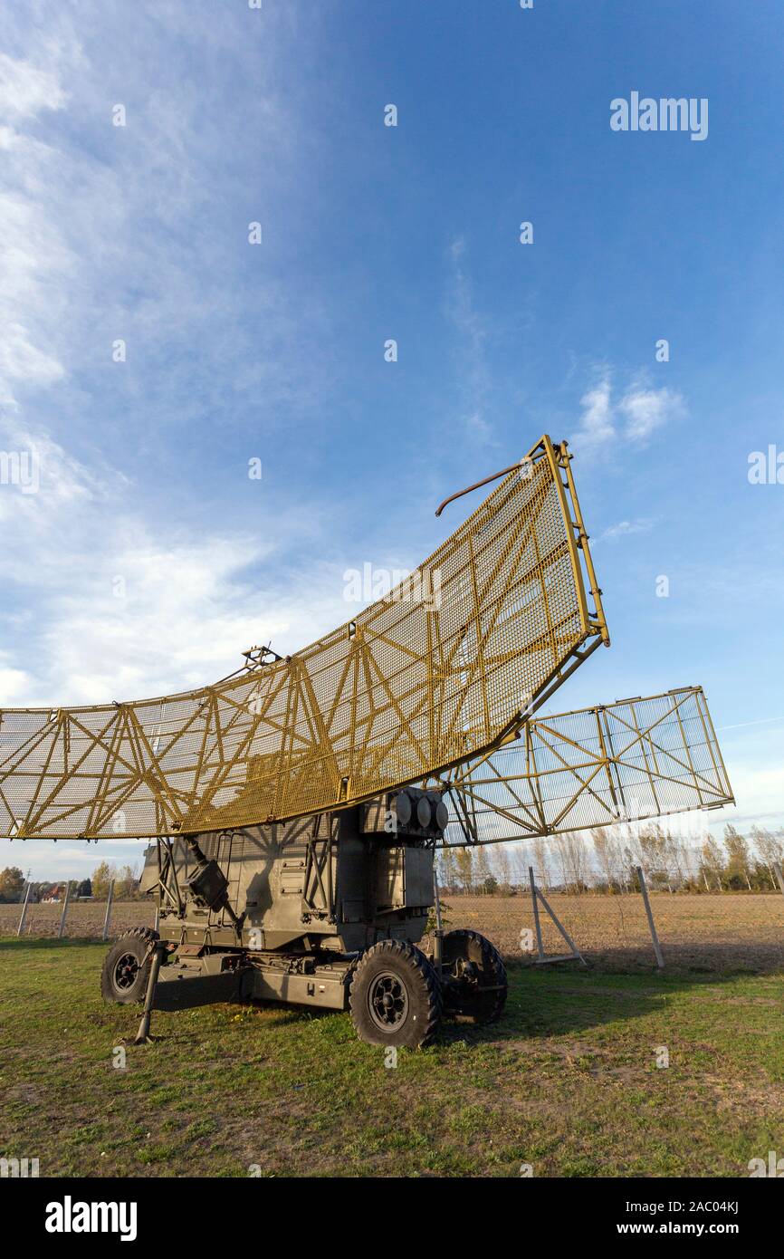 Old russian air defence radar in a military museum Stock Photo - Alamy