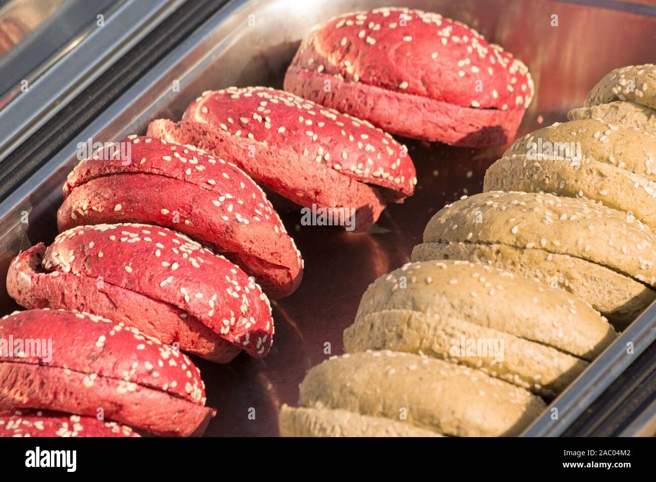 Color hamburger fast food hi-res stock photography and images - Alamy