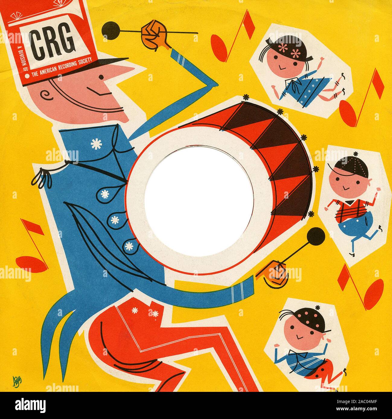 Children's Record Guild sleeve - Vintage vinyl album cover Stock Photo ...