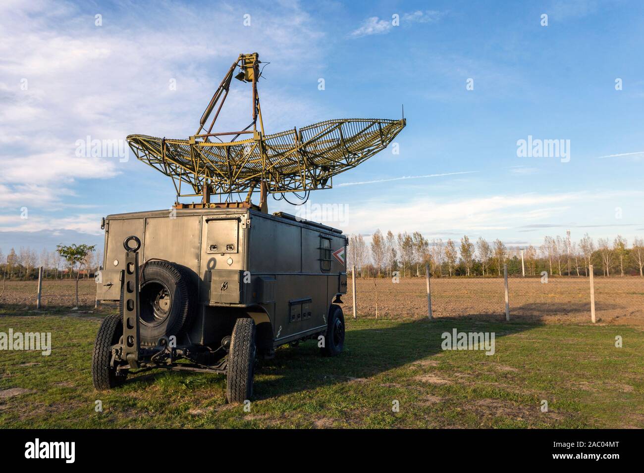 Old russian air defence radar in a military museum Stock Photo - Alamy