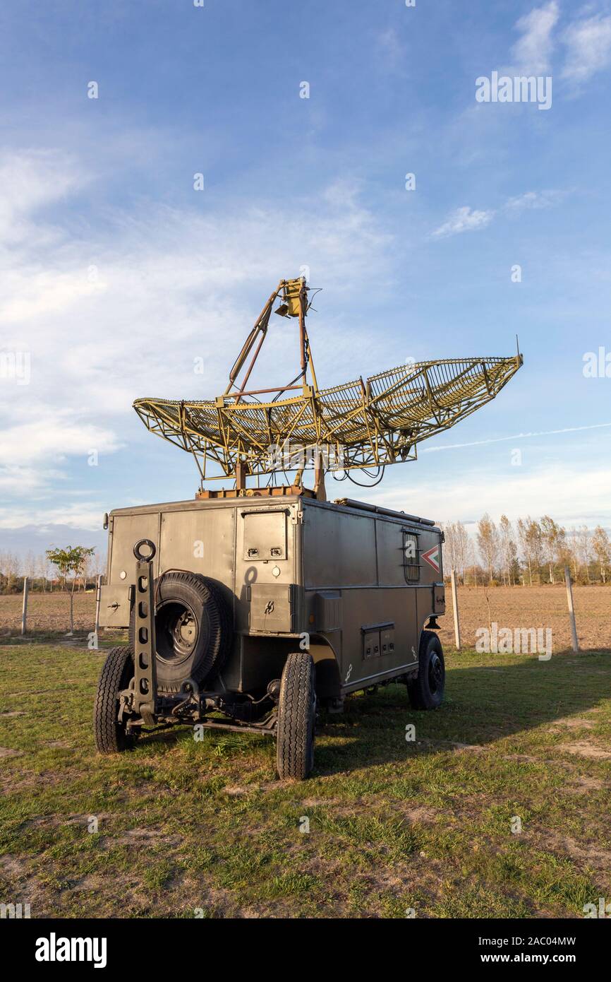 Old russian air defence radar in a military museum Stock Photo - Alamy