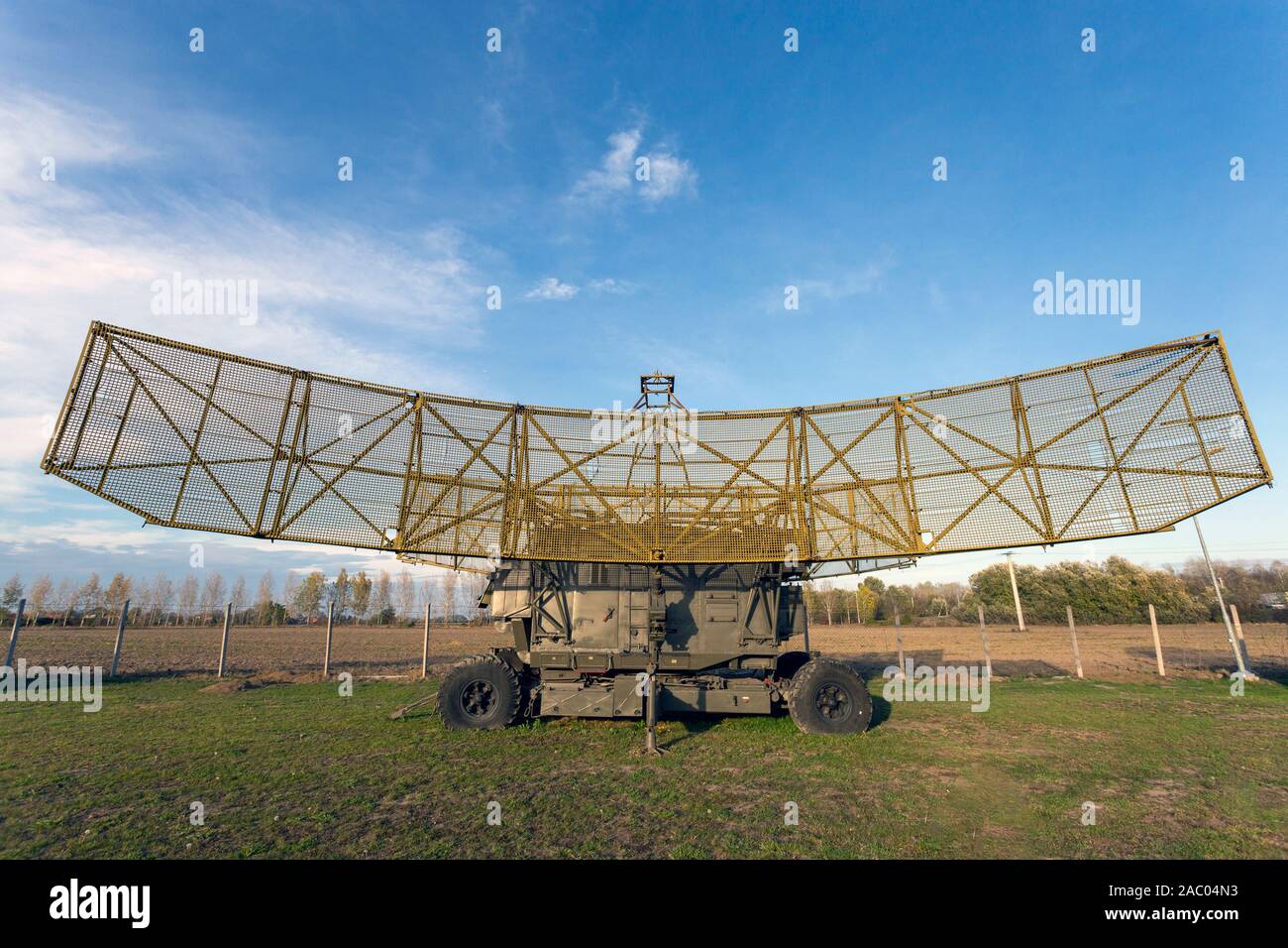 Old russian air defence radar in a military museum Stock Photo - Alamy