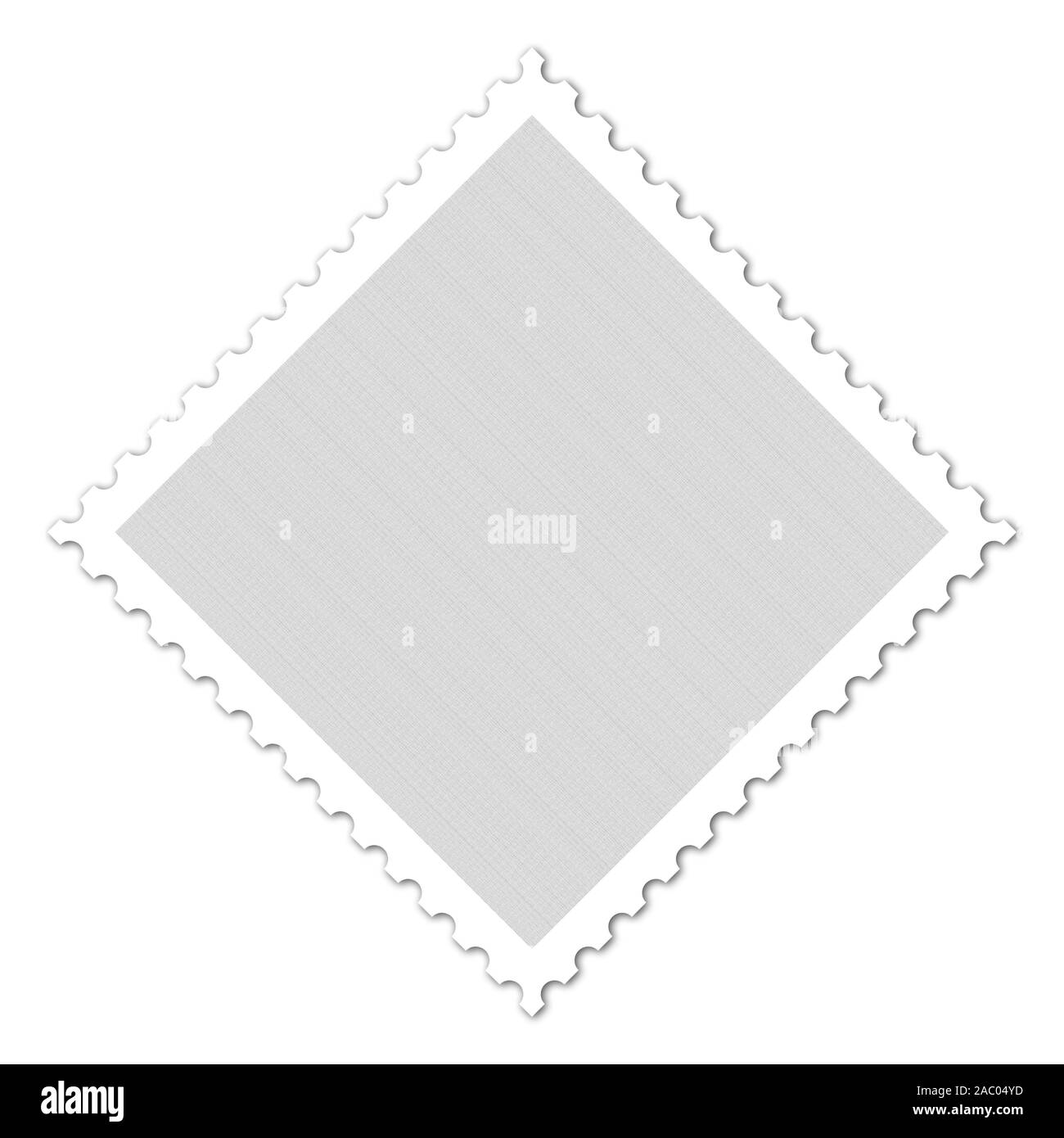 Postage stamp in front of white background Stock Photo - Alamy