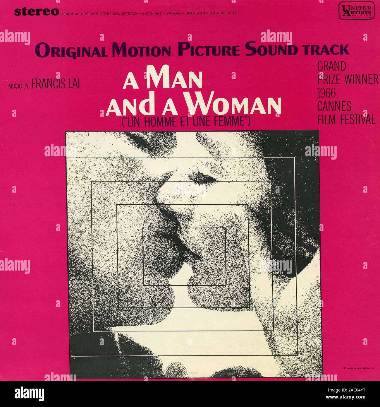 A Man And A Woman - Vintage vinyl album cover Stock Photo - Alamy