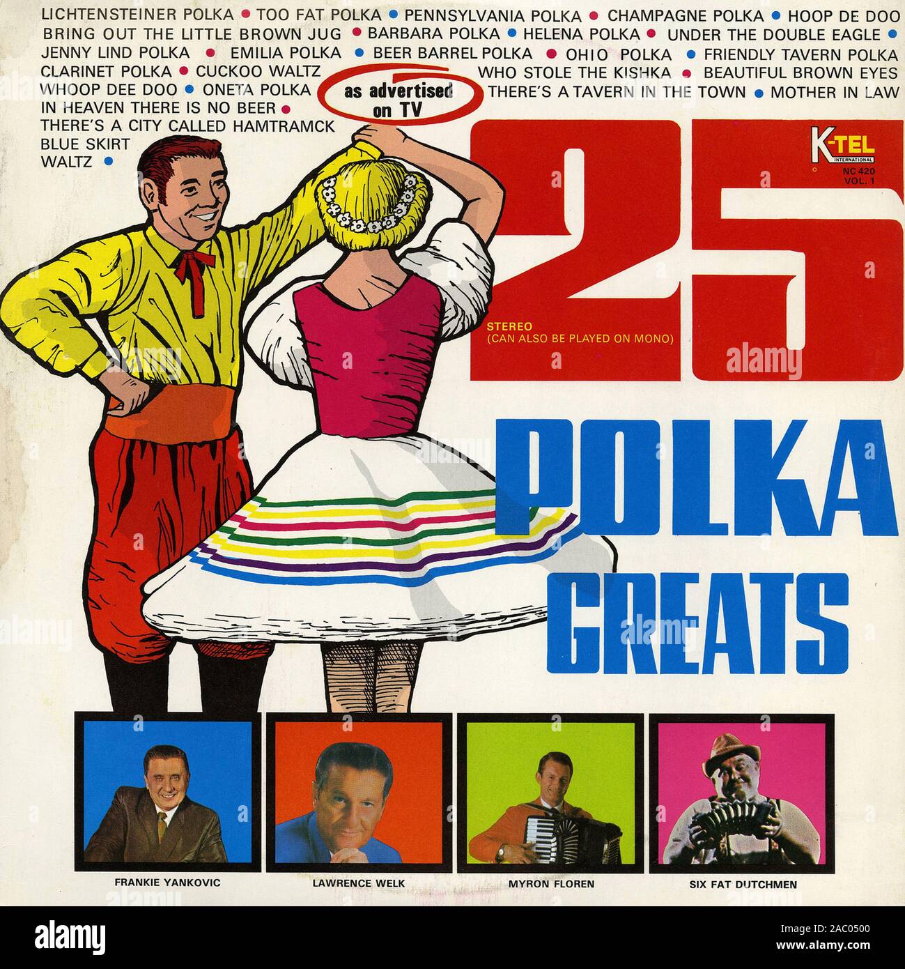 25 Polka Greats - Vintage vinyl album cover Stock Photo - Alamy