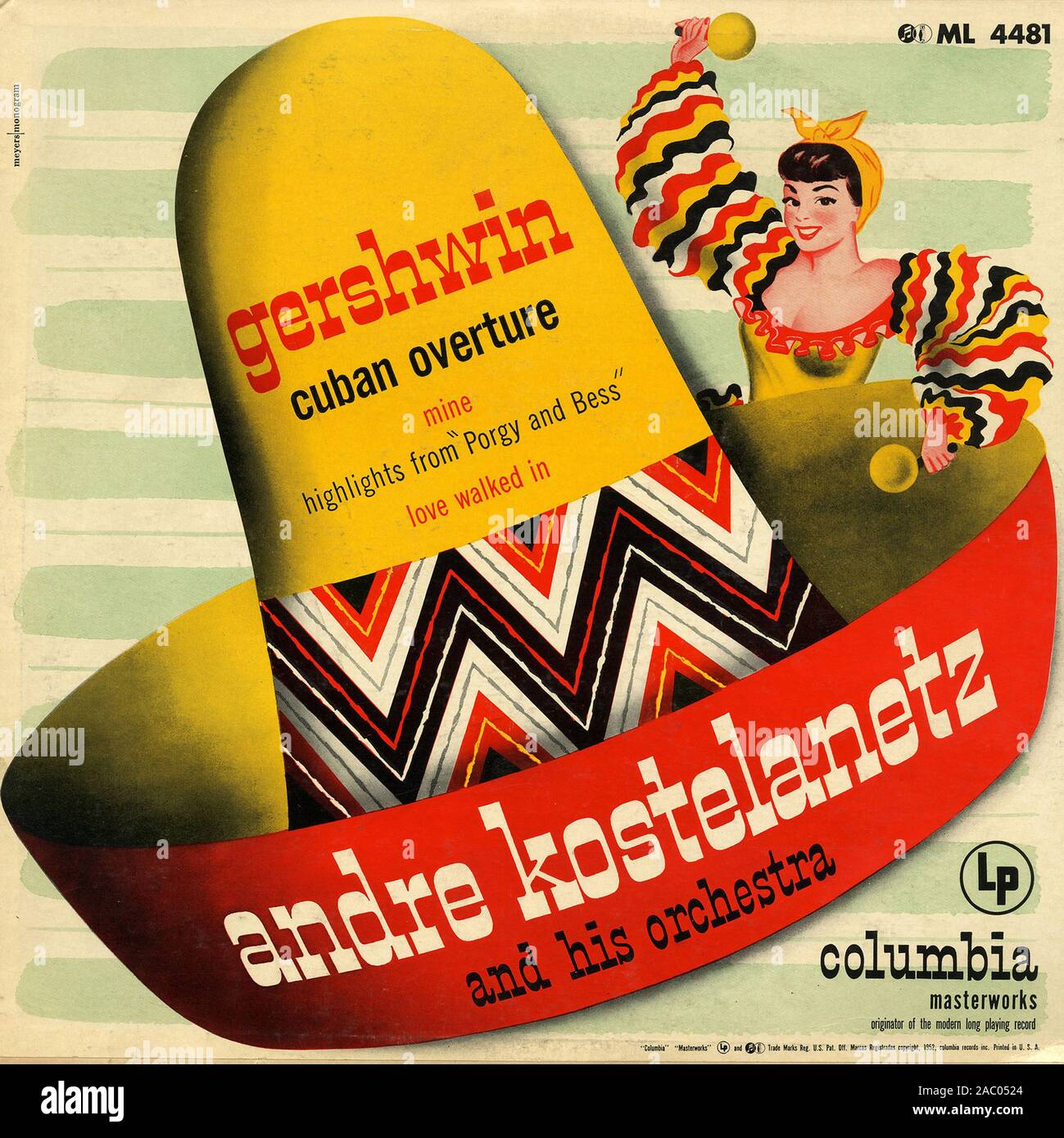 Cuban Overture Gershwin - Vintage vinyl album cover Stock Photo - Alamy