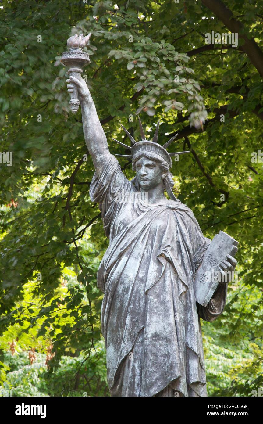 Bronze version of the Statue of Liberty, also known as Liberty ...