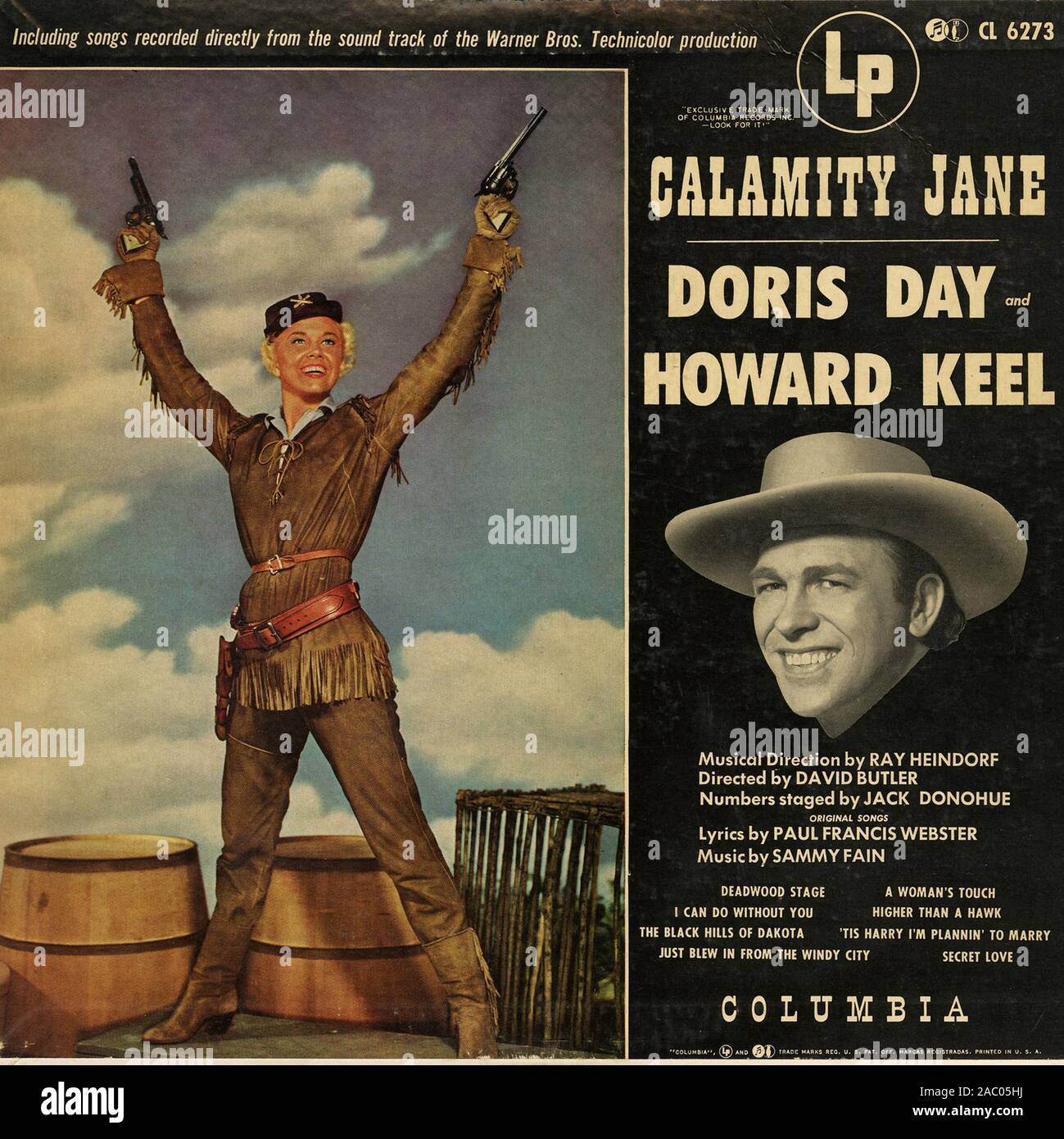 Calamity Jane - Vintage vinyl album cover Stock Photo - Alamy