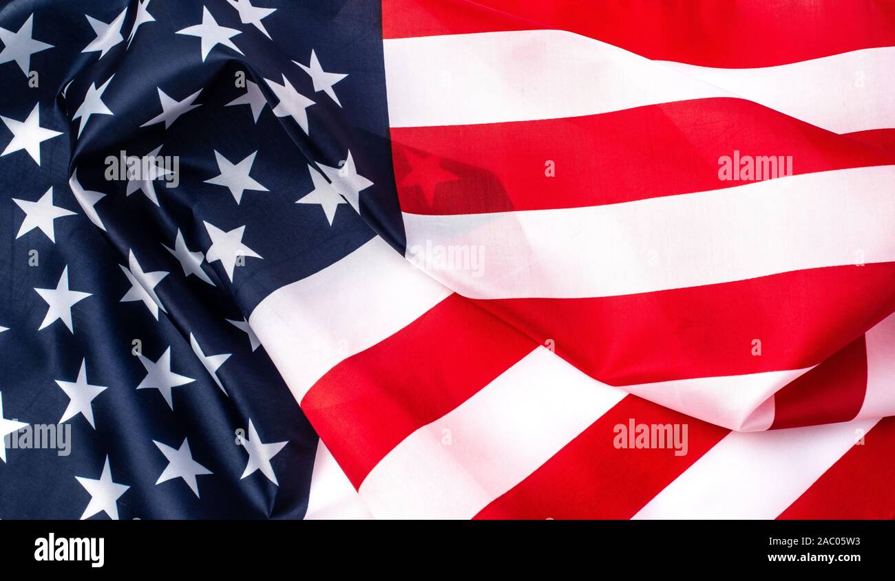 Beautifully waving star and striped American flag Stock Photo - Alamy