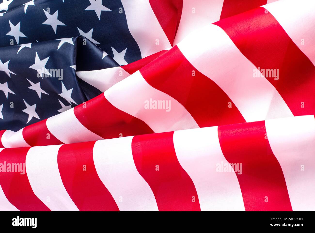 Beautifully waving star and striped American flag Stock Photo - Alamy
