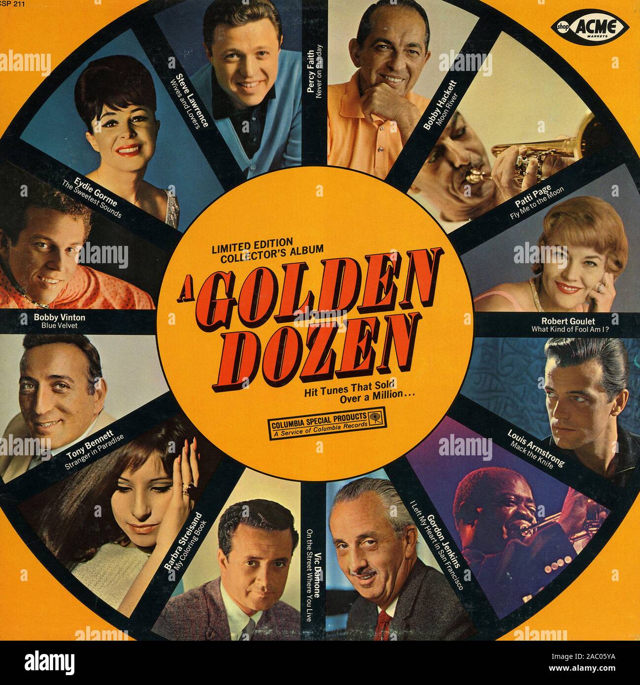 A Golden Dozen - Vintage vinyl album cover Stock Photo - Alamy